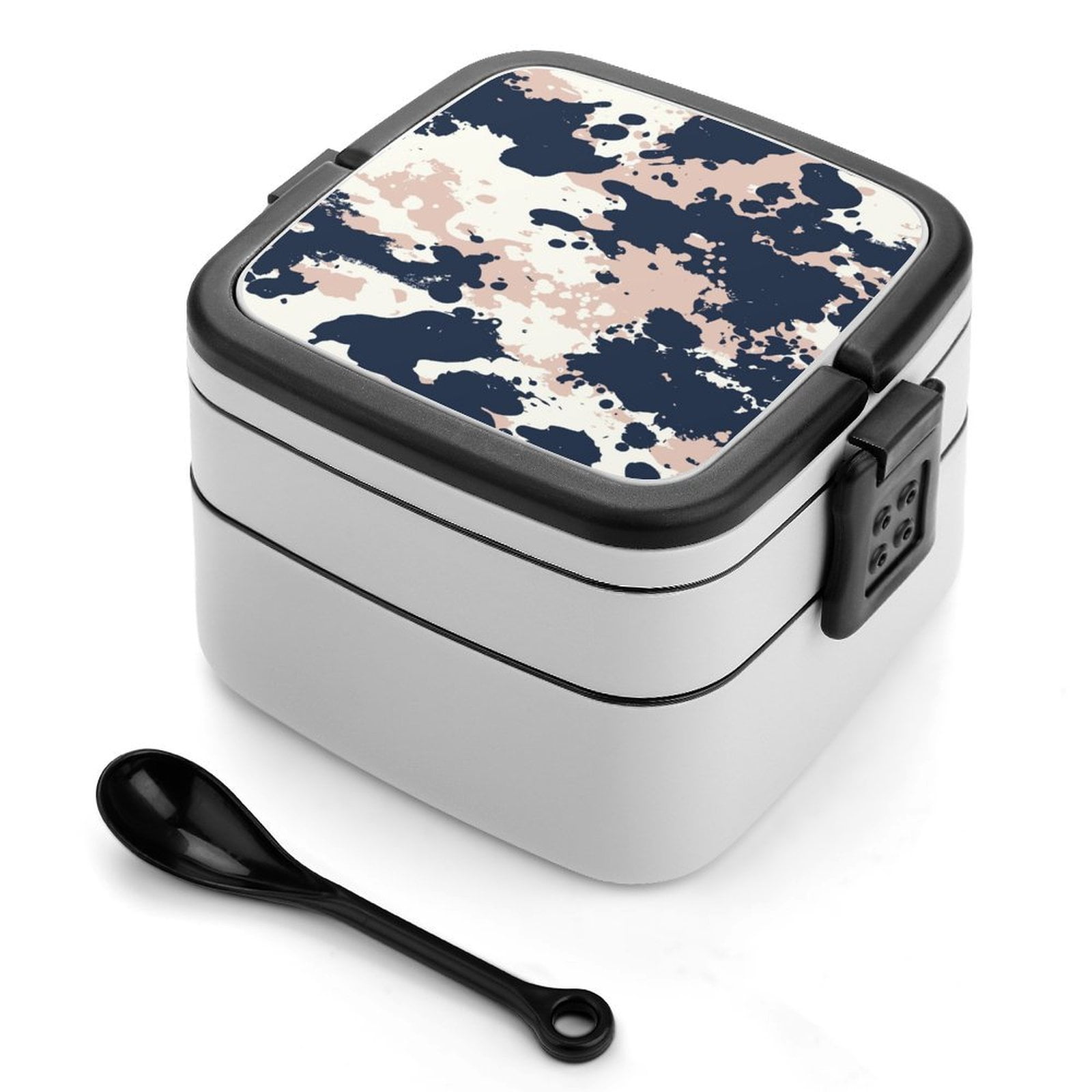 Double-Layer Bento Box 6.3×4.3×5.3in Sealed Leak-Proof Partition Is ...