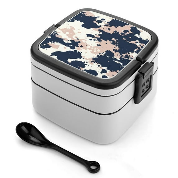 Double-Layer Bento Box 6.3×4.3×5.3in Sealed Leak-Proof Partition Is ...