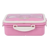 Double Layer Bento Box, Leak Proof Microwave & Dishwasher Safe Lunch ...