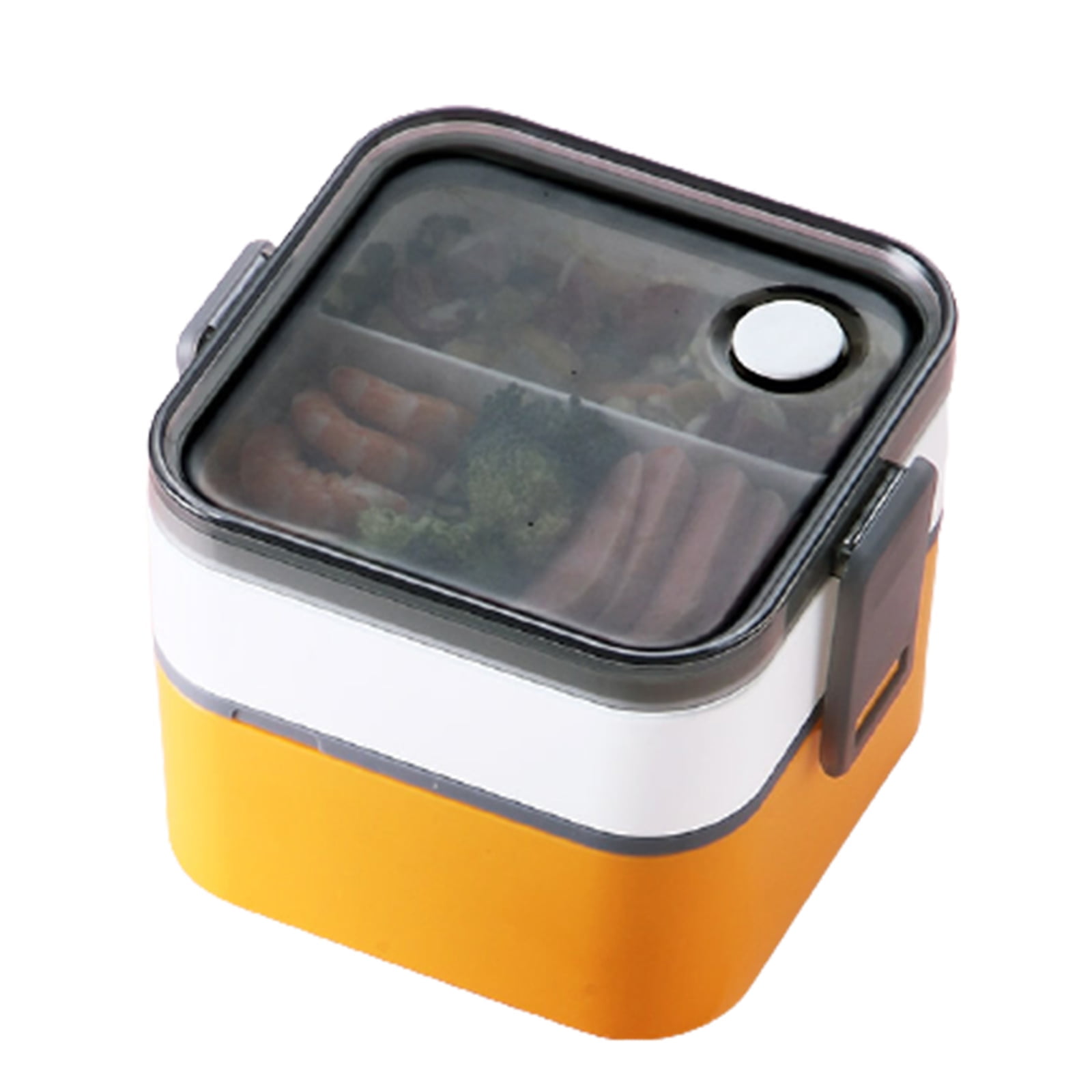 Double-Layer Bento Lunch Box with Divider Reusable Leakproof Lunch ...