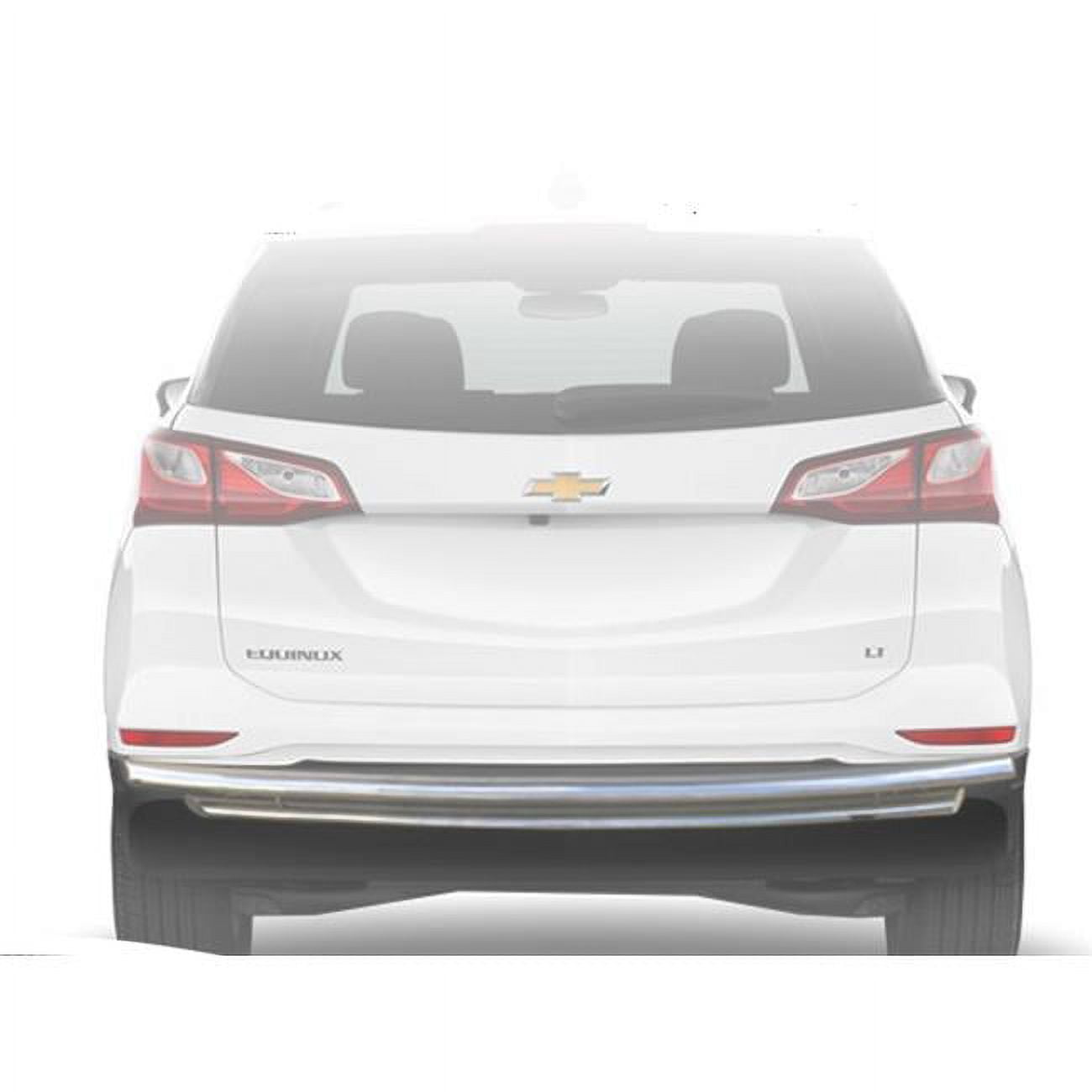 Double Layer Black Rear Bumper Guard for 2016-2017 Chevrolet Equinox ...