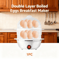 Double Layer Boiled Eggs Breakfast Maker, High-Capacity Egg Boiler ...