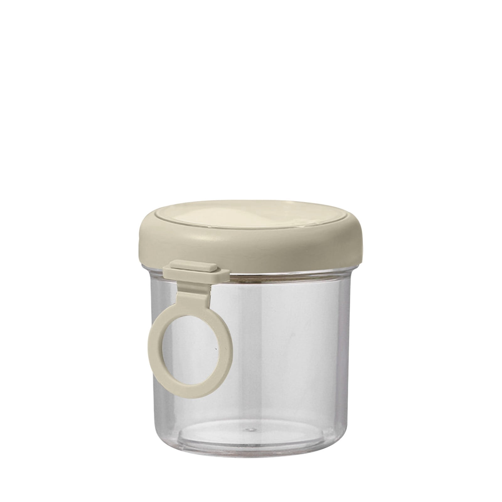 Double Layer Breakfast Cup with Lid and Spoon for Outdoor,On The Go ...