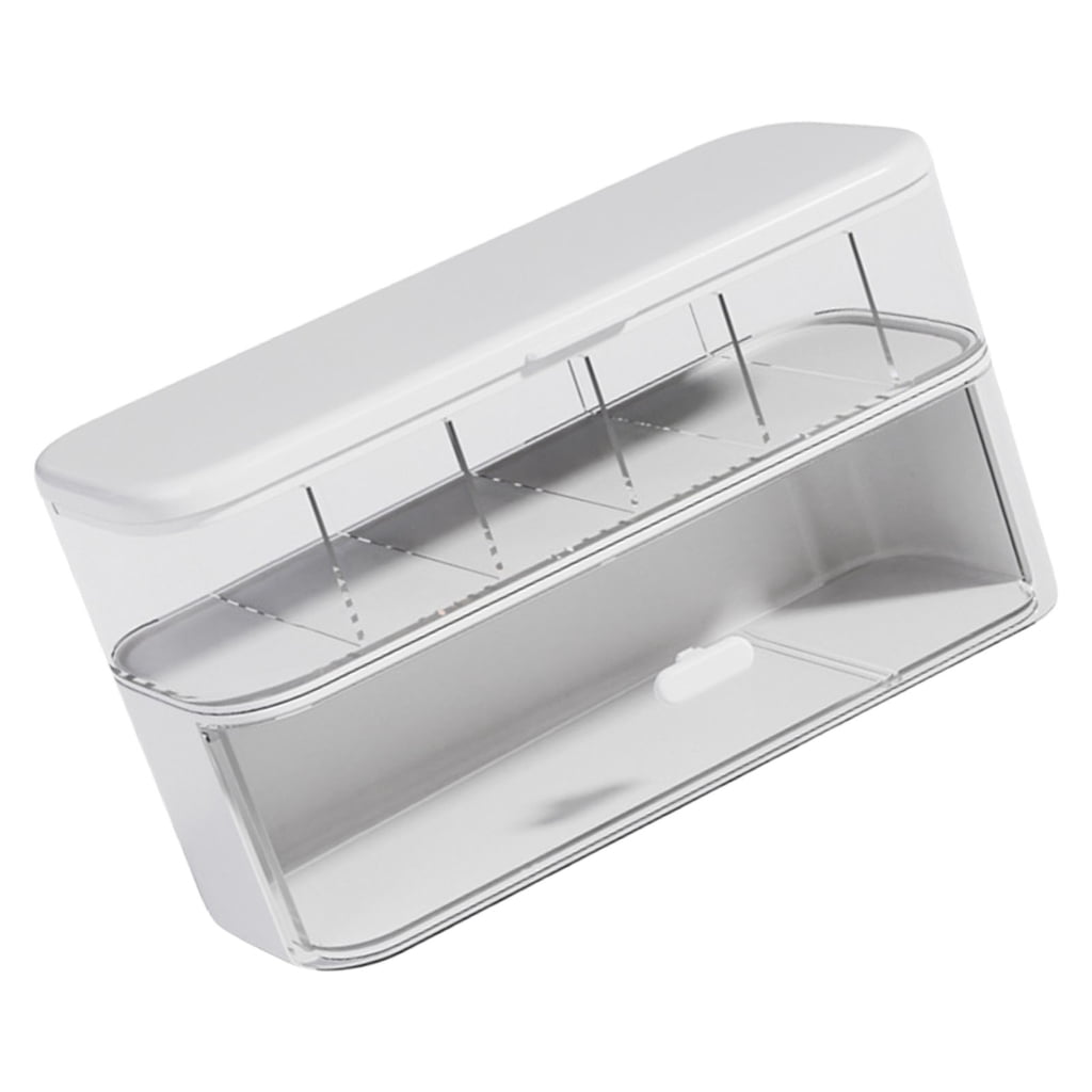 Double Layer Cable Organizer Box with Compartments Charger Storage ...