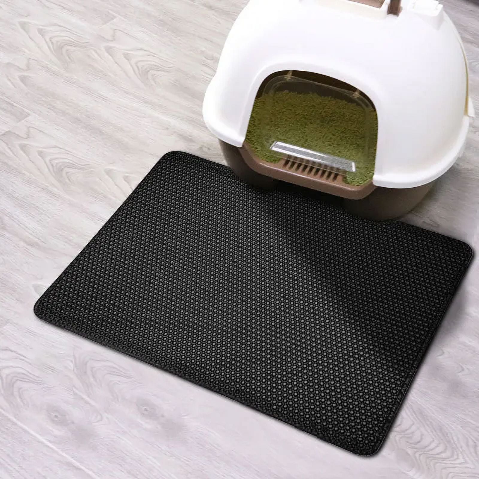 Double Layer Cat Litter Mat with Waterproof Non-Slip Washable Pet ...