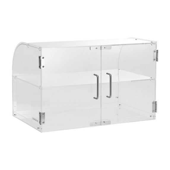Double Layer Commercial Display Case Acrylic Display Box with Removable ...