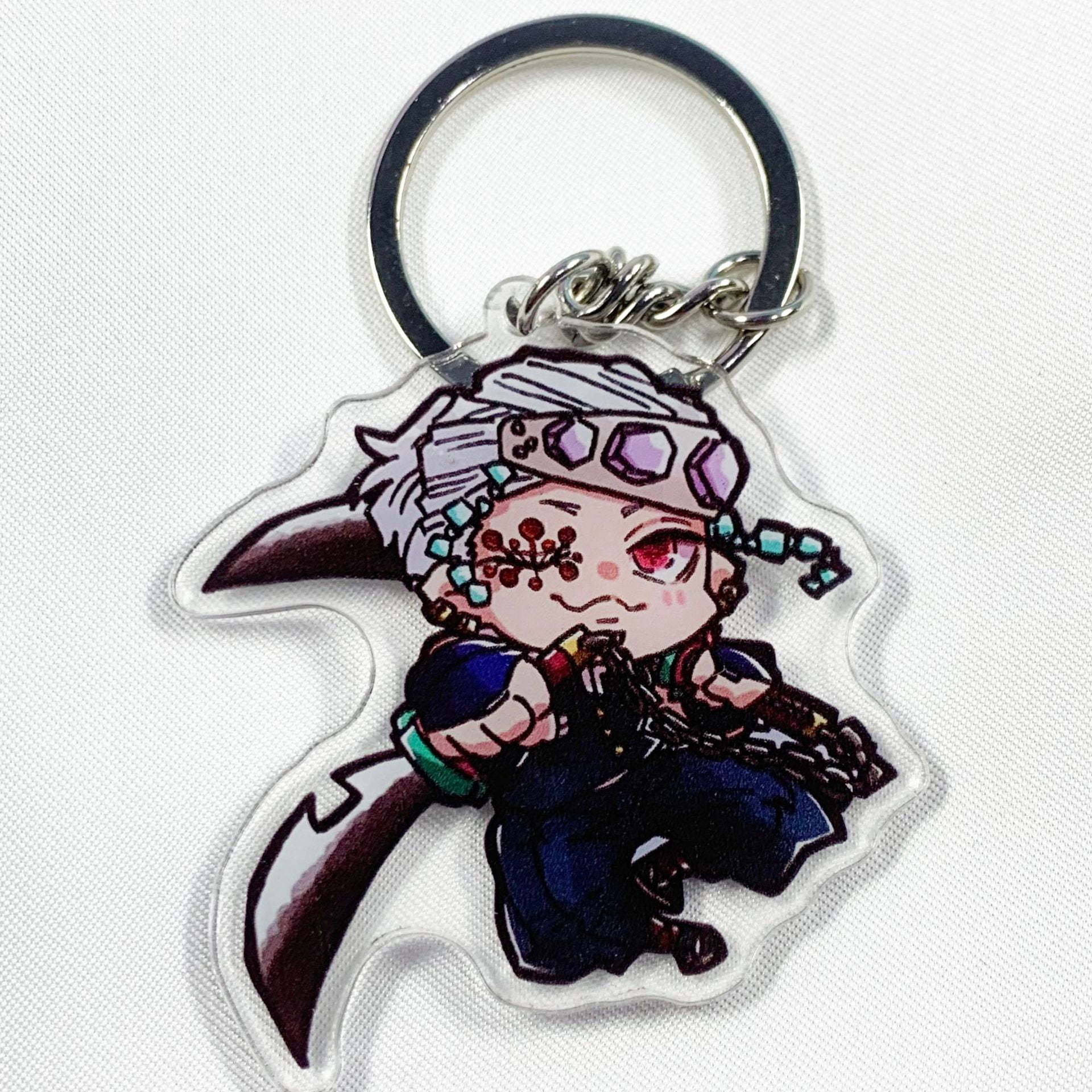 [Double Layer] Demon Slayer Keychain, Acrylic Double-sided Pendant ...