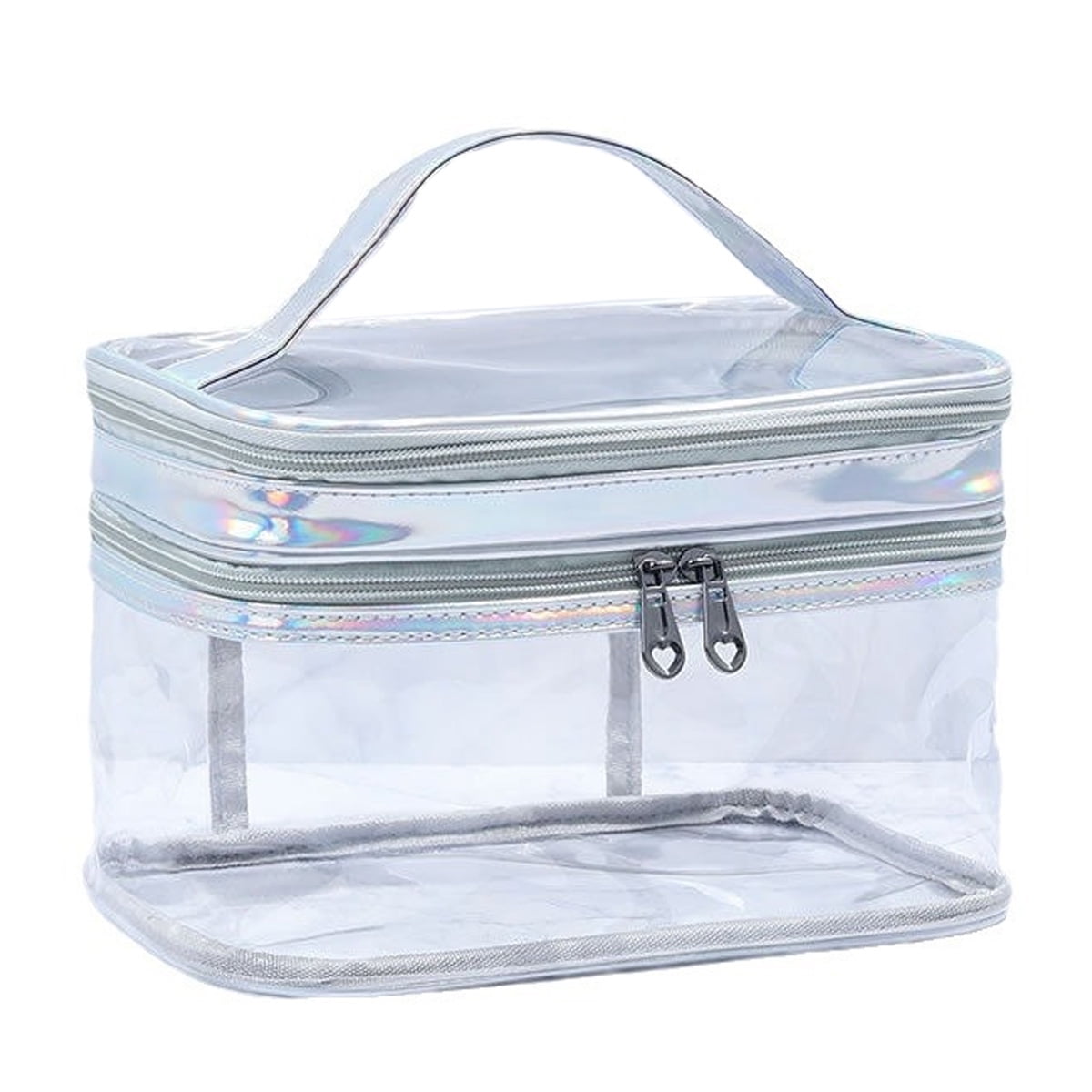 Reinforced Skeletons Clear Makeup Pouch, Transparent Pvc Plastic Eco ...