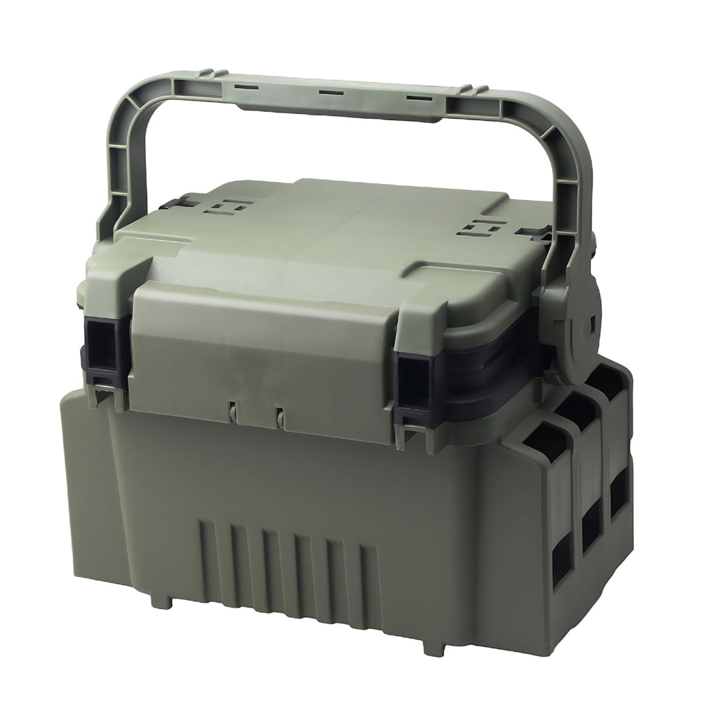 Double Layer Fishing Tackle Box Placing Baits Tackle Box Portable Lure ...