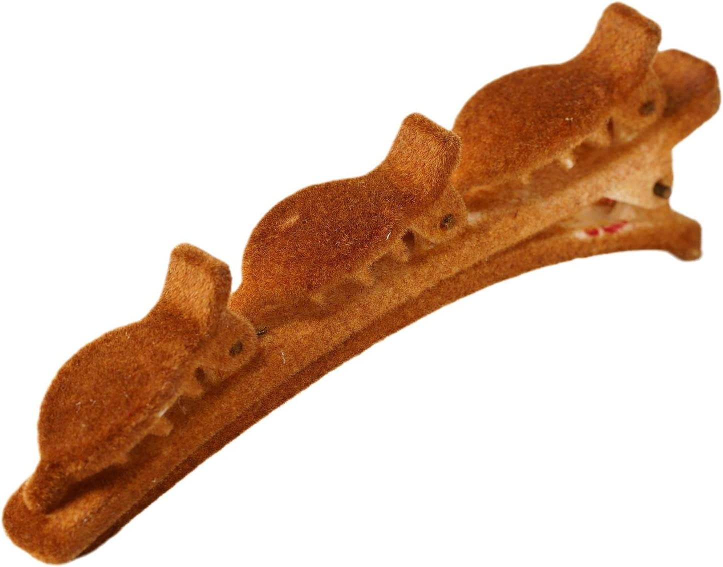 Double Layer Flocked Bangs Hair Clip Women Cute Twist Alice Hairpins ...