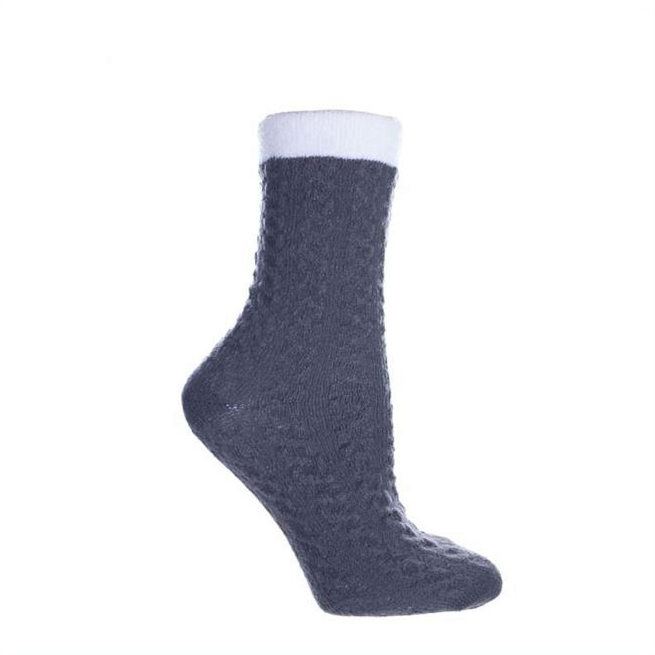 Double Layer Fuzzy Chain Link Shea Butter Sock Grey By Minx NY ...