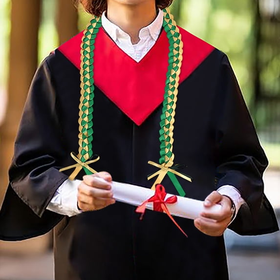 Double Layer Graduation Satin Honor Cord Multicolor Ribbon Graduation ...