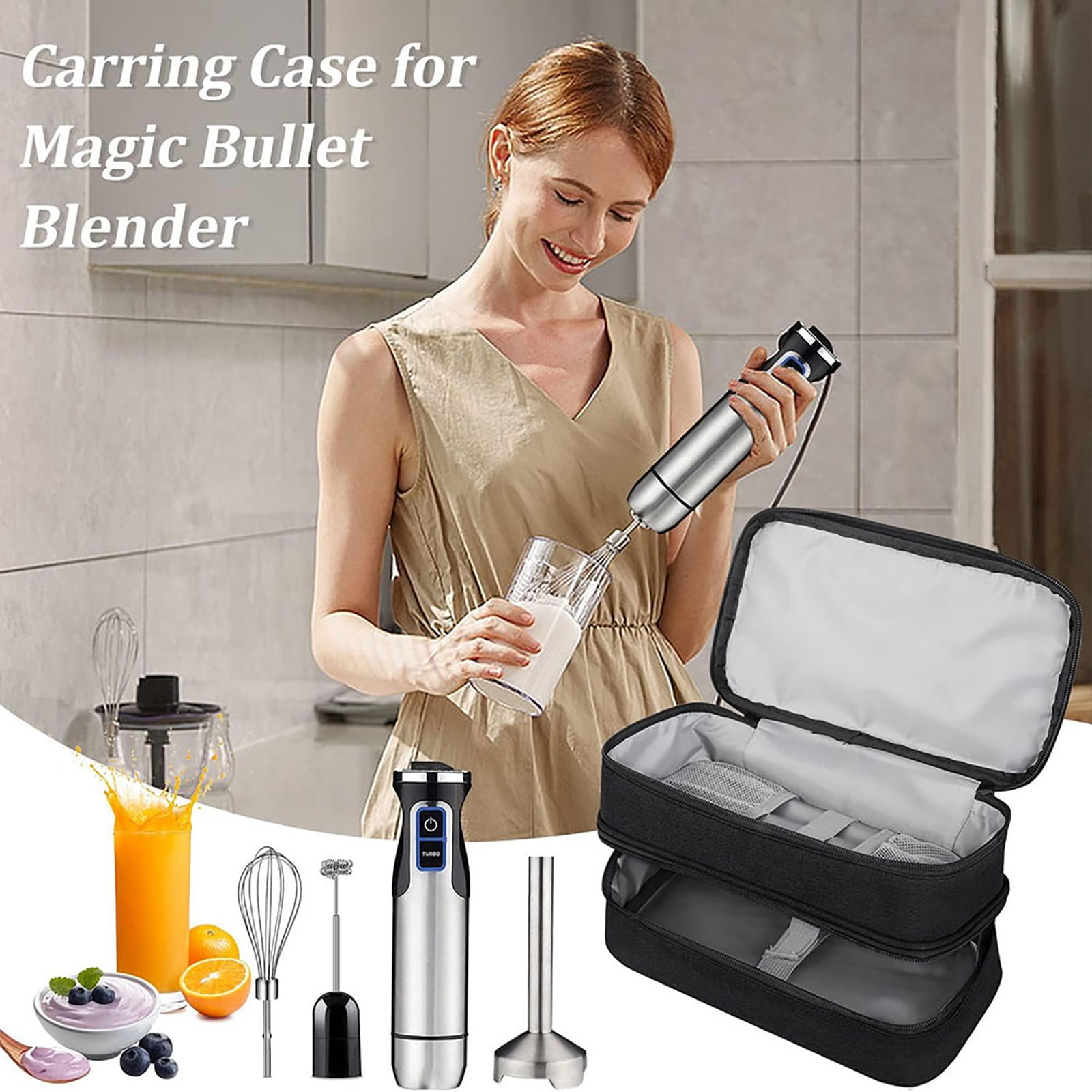 Double Layer Hair Dryer Tool Bag | Compartment Organizer for Magic ...