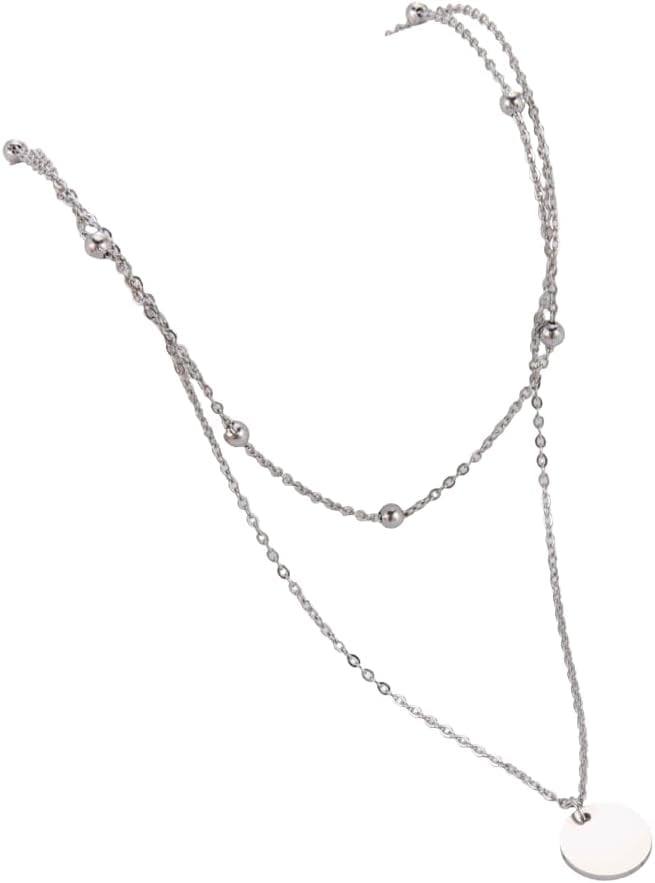 Double Layer High-Grade Stainless Steel Premium Minimalist Necklace ...