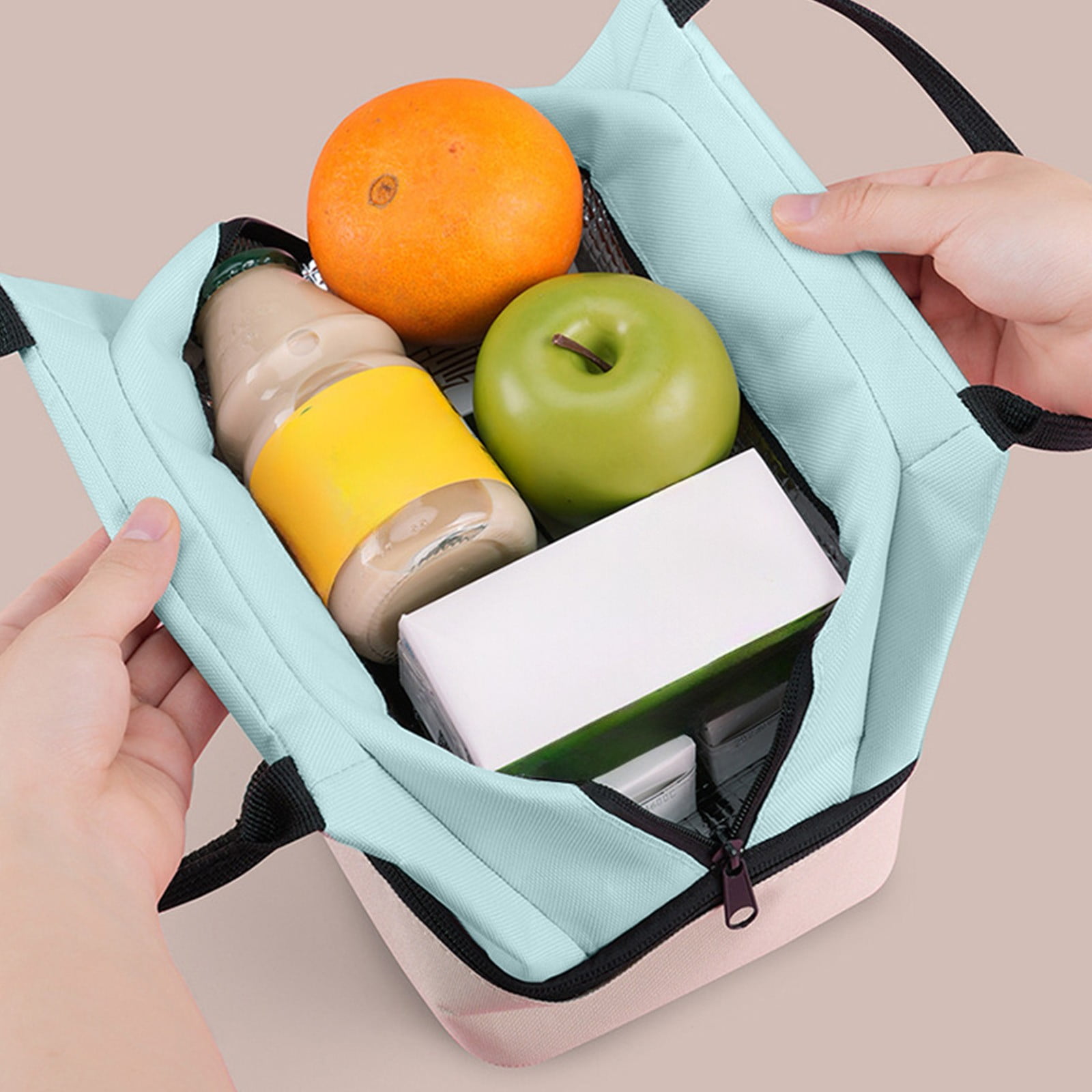 Double Layer Insulated Lunch Bag for Hot & Cold Meals - Sturdy Oxide ...