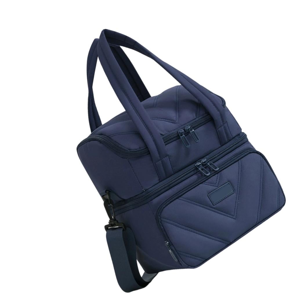 Double Layer Insulated Lunch Bag Polyester Thermal Picnic Coolers ...