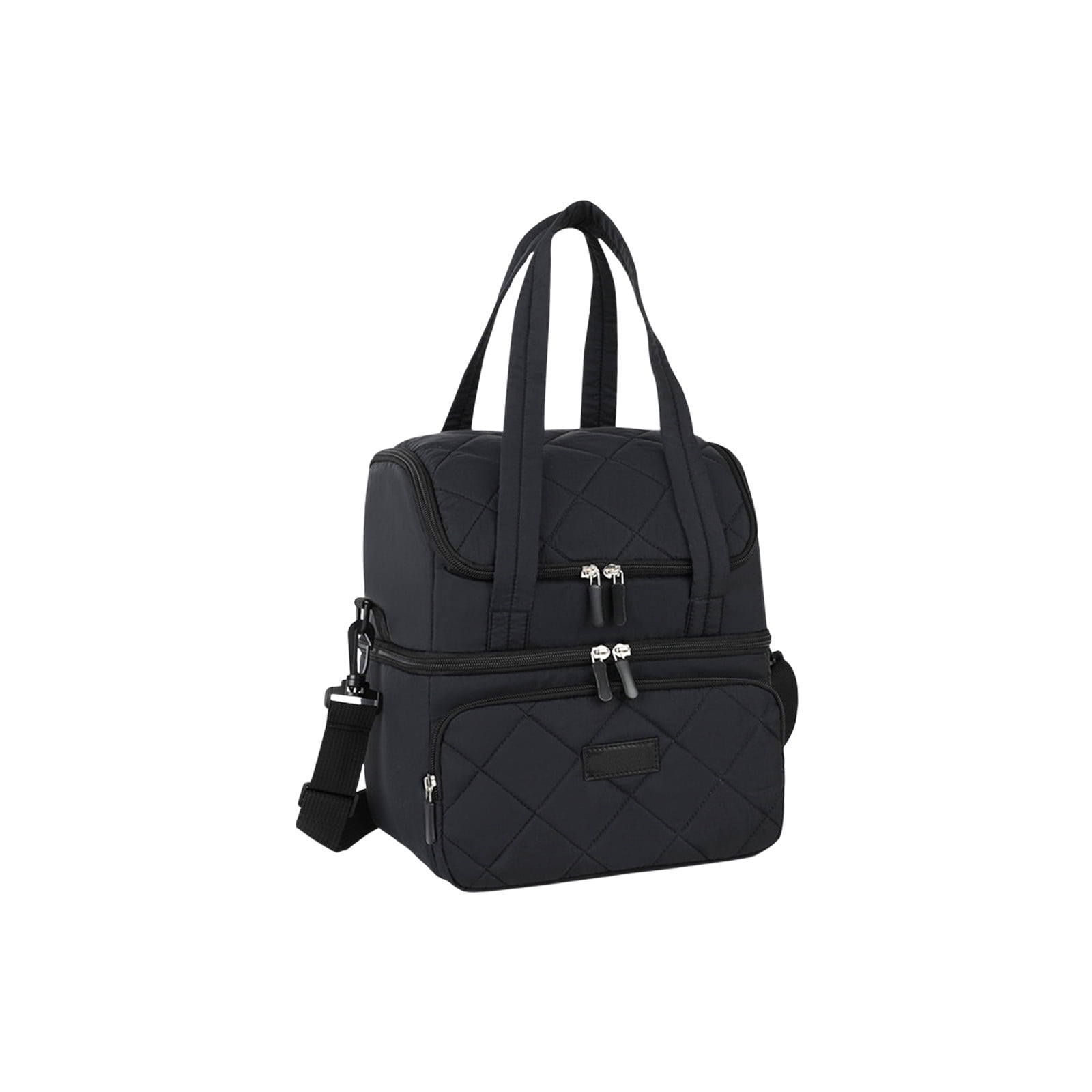 Double Layer Insulated Lunch Bag Portable Food Container Tote For Work ...
