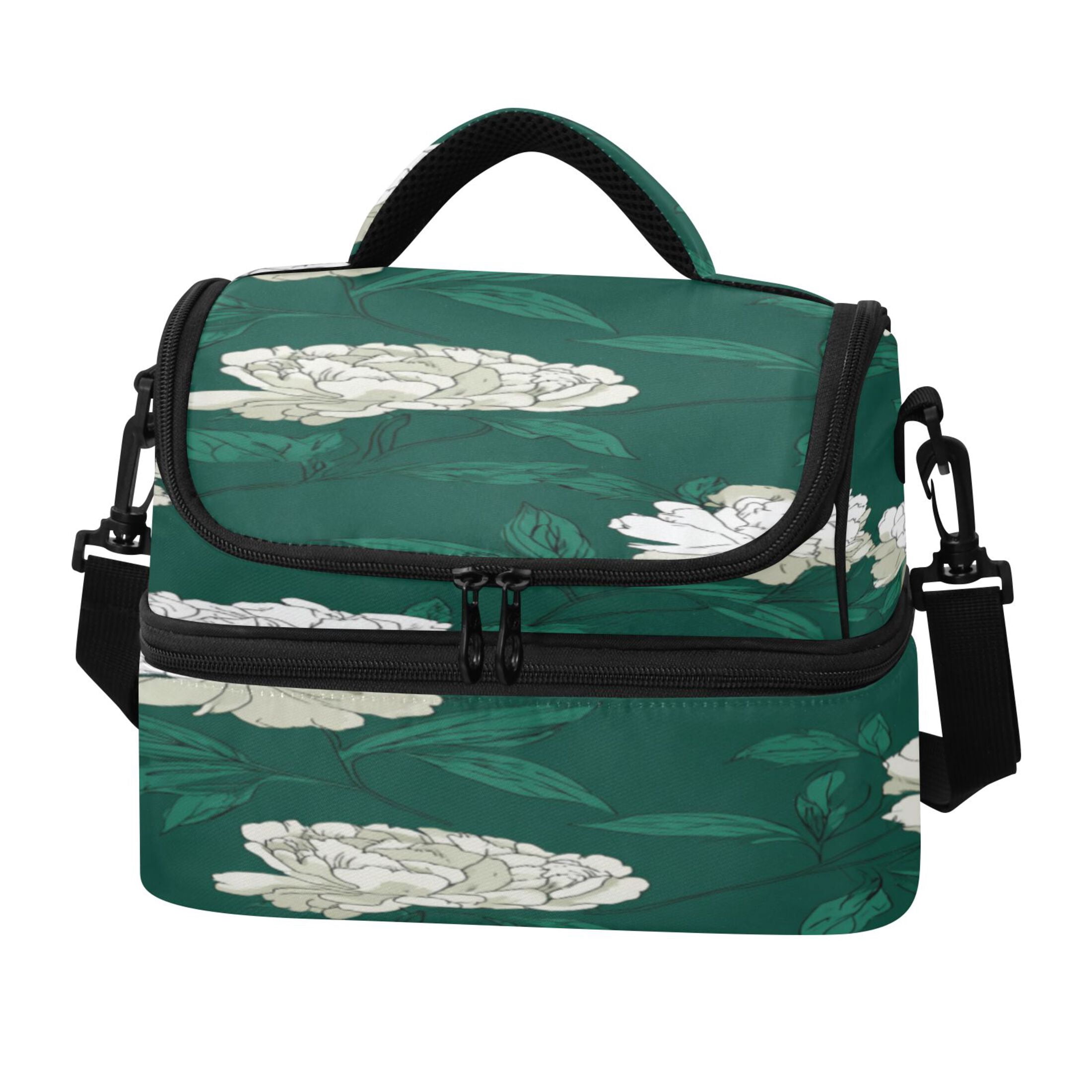 Double Layer Insulated Lunch Bag, Portable Reusable Lunch Tote with ...