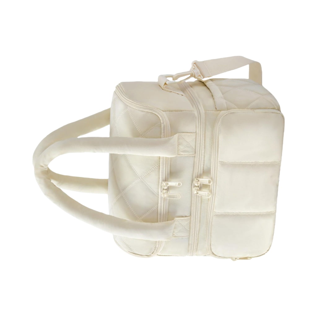 Double Layer Insulated Lunch Bag for Women Quilted Puffer Bag Leakproof ...