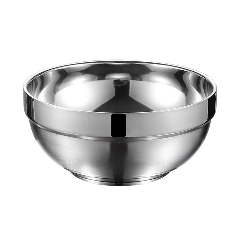 Double Layer Insulation Stainless Steel Bowls Salad Bowl Deep Dish ...