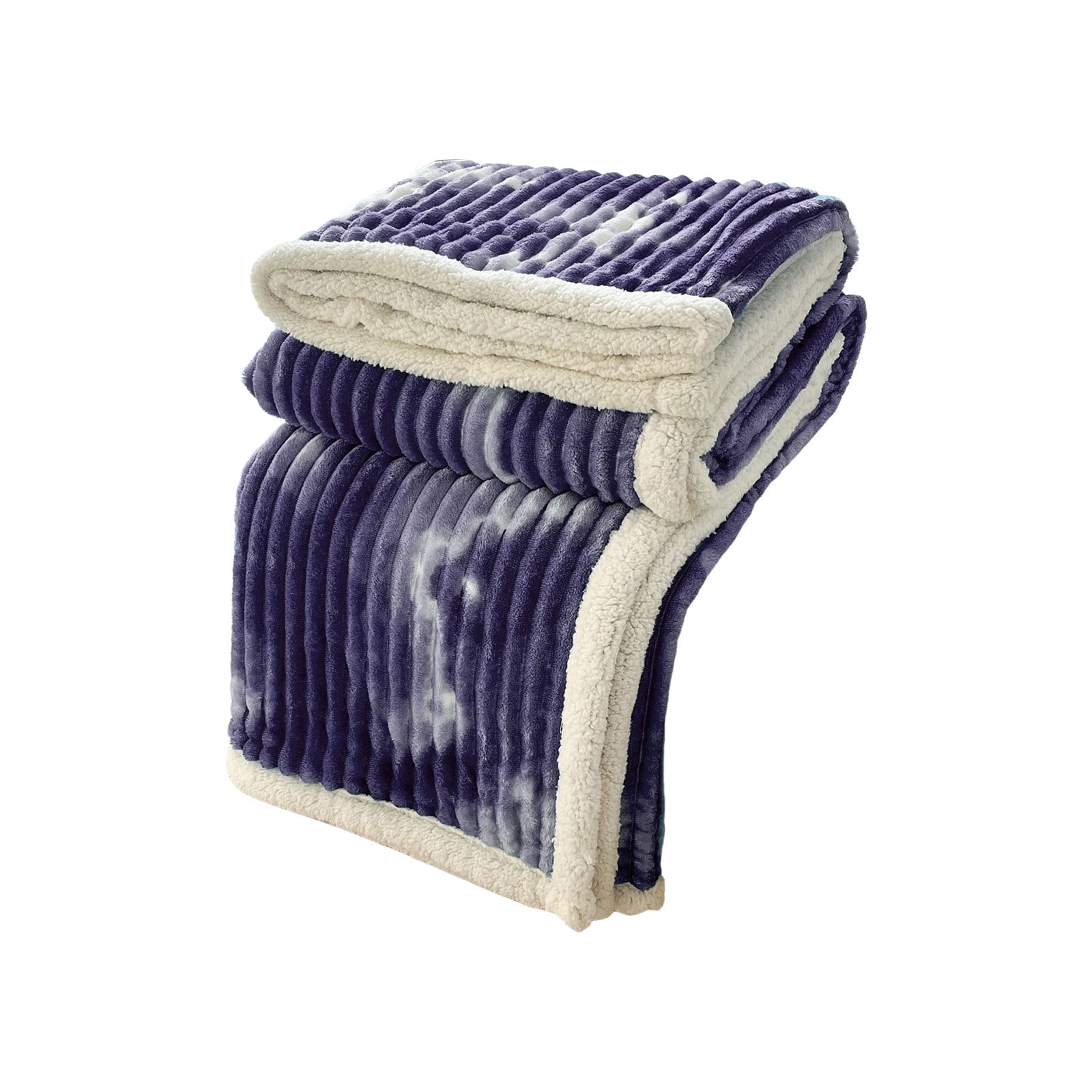 Double Layer Lambswool Milk Fleece Blanket, Thickened Plush, Ultra-Warm ...