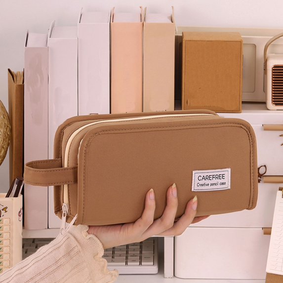 Double Layer Large Capacity Pencil Case – Multi-Compartment Organizer ...