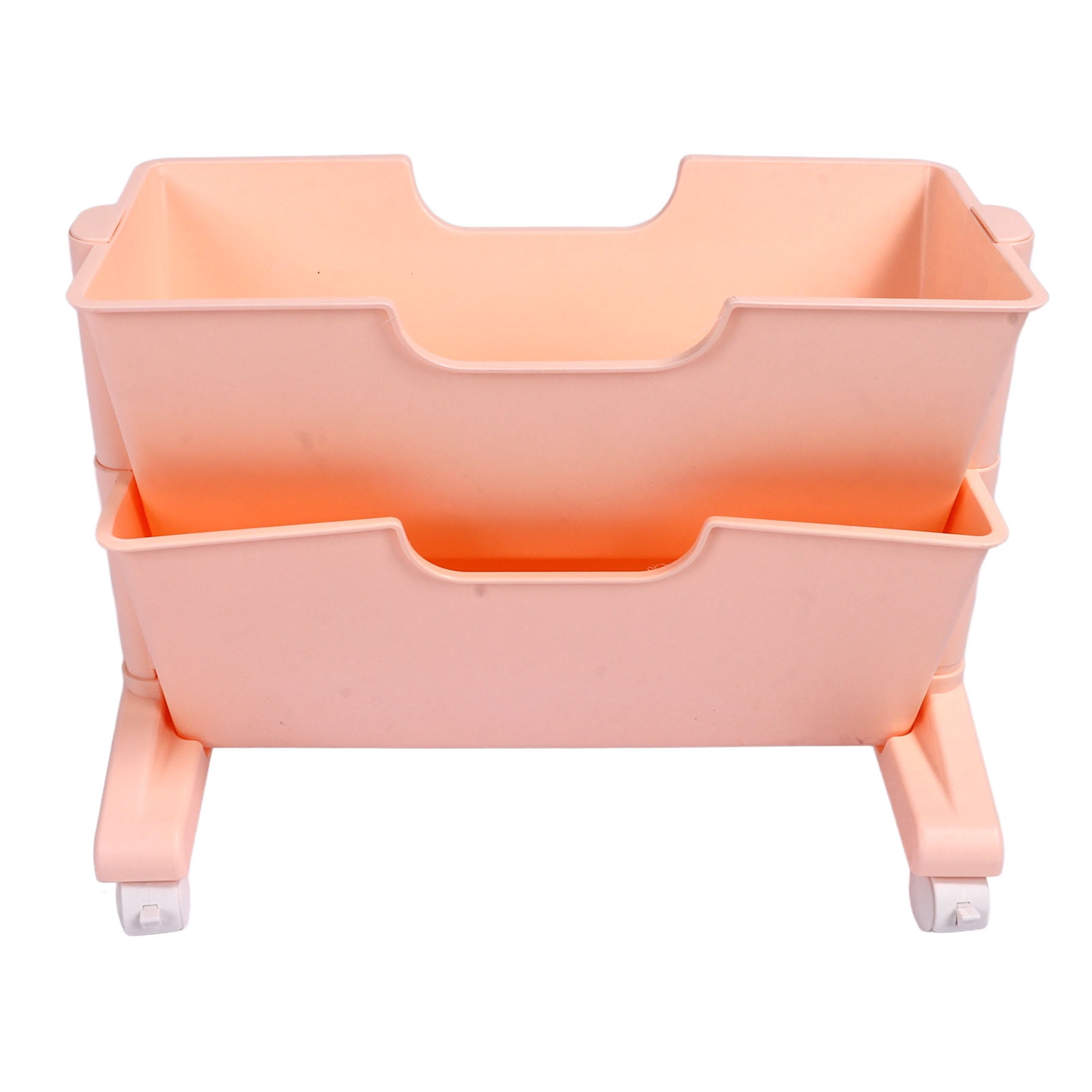 Double Layer Movable Deskside Bookshelf Removable Small Bookcase ...