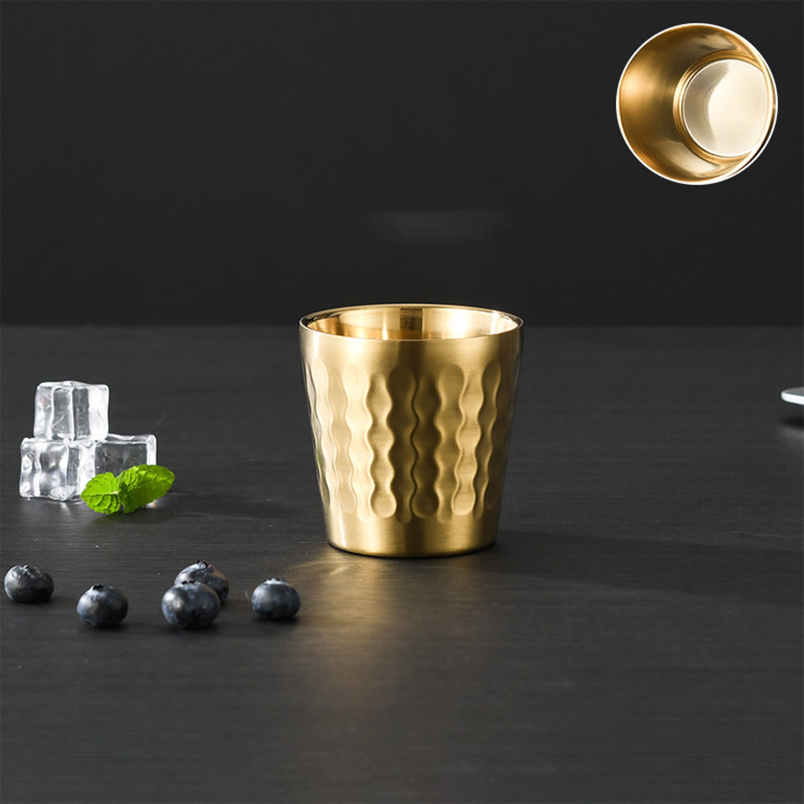 Double Layer Mugs Beer Mugs Flaming Coffee Mugs Stainless Steel Outdoor ...