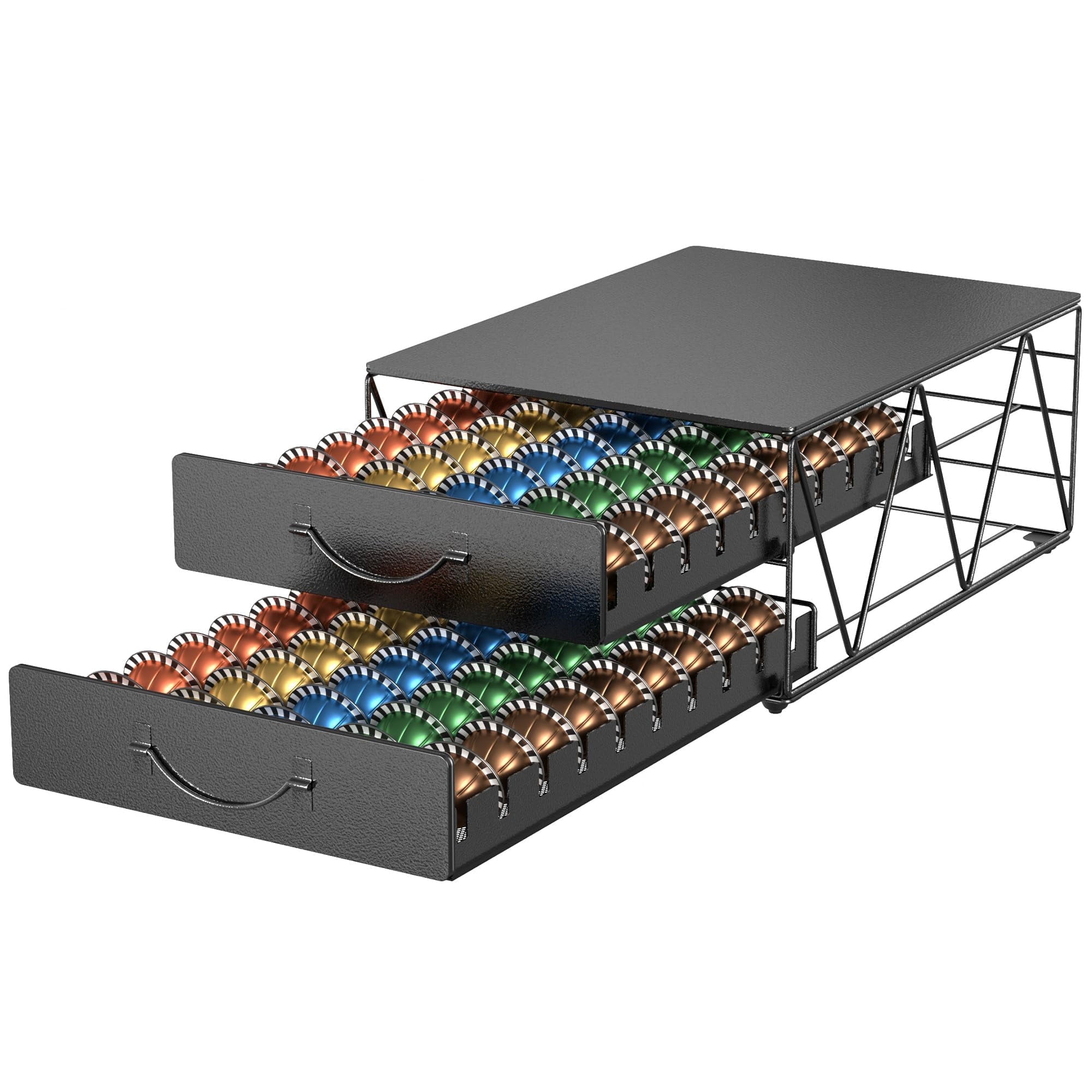 Double Layer Nespresso Vertuoline Capsule Drawer Organizer Coffee ...