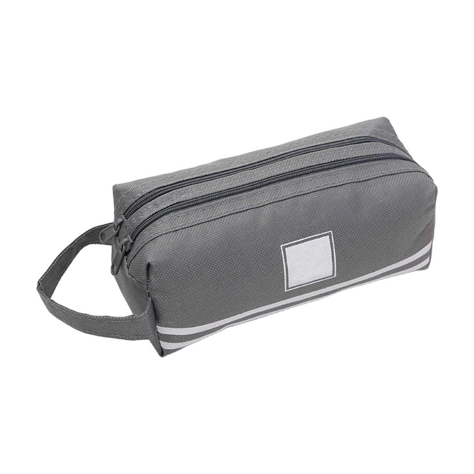 Double Layer Oxford Cloth Pencil Case with Double Zipper, Large ...