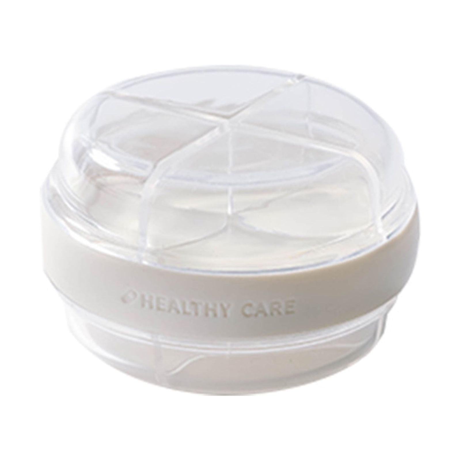 Double-Layer Pill Dispenser - Sealing Lid, Round Plastic Box, Moisture ...