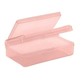 Double Layer Plastic Pencil Box Large Capacity Clear Storage Case with ...