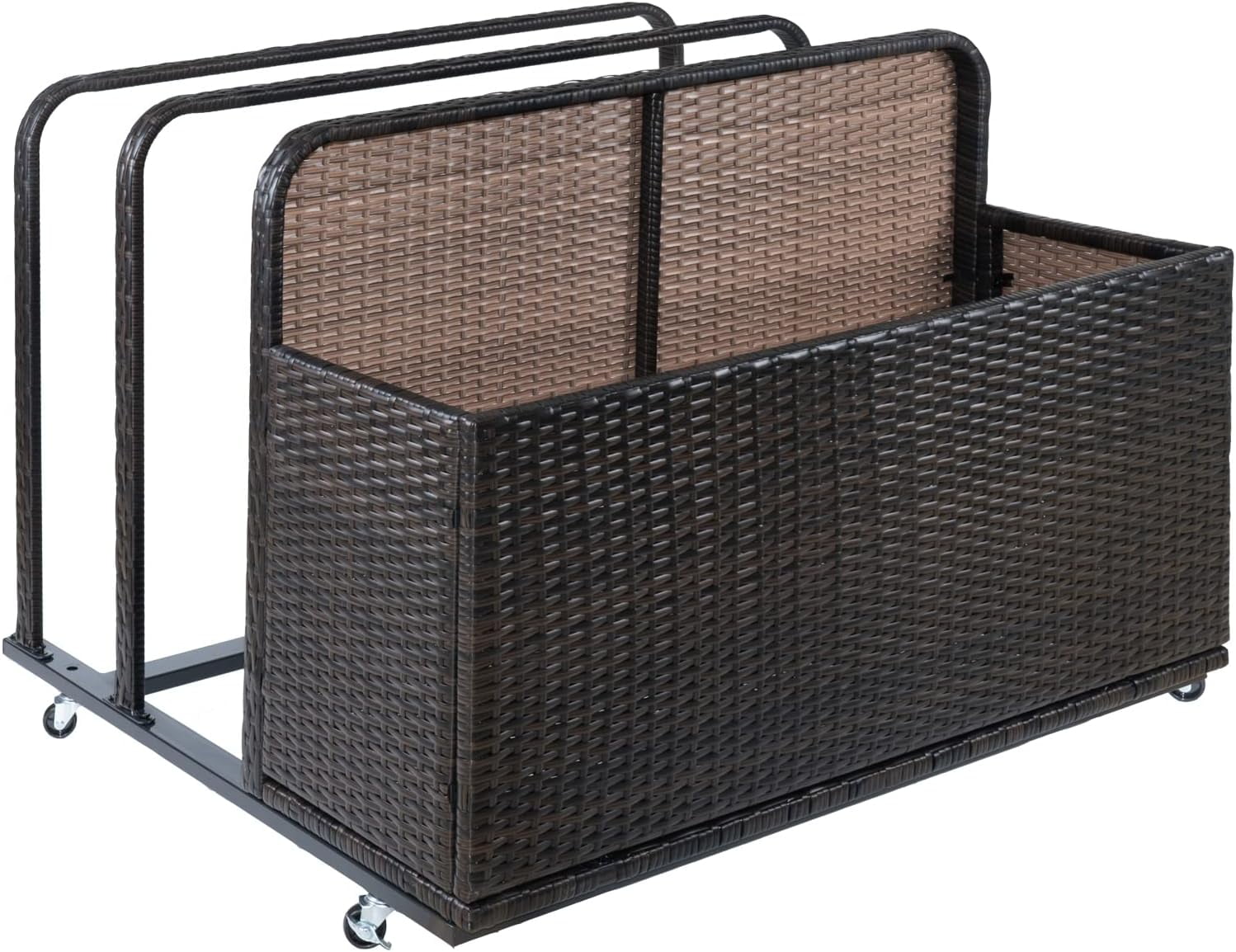 Double Layer Poolside Float Storage, Outdoor Storage, PE Rattan Outdoor ...