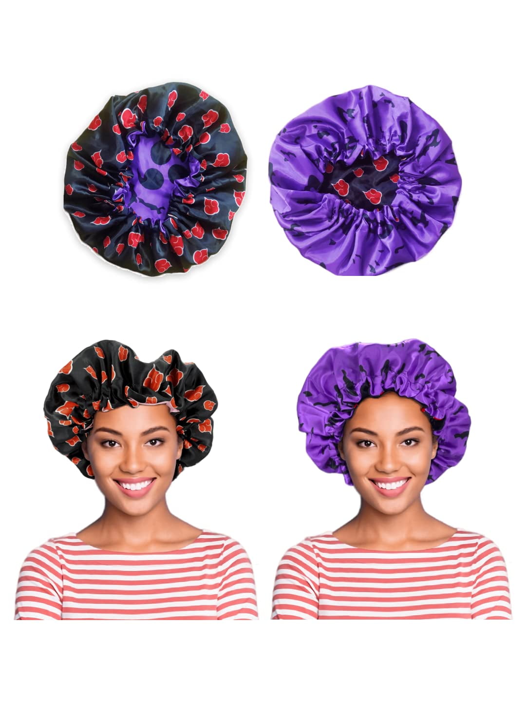 Double Layer Reversible Anime Bonnet for Men and Women - Comfortable ...
