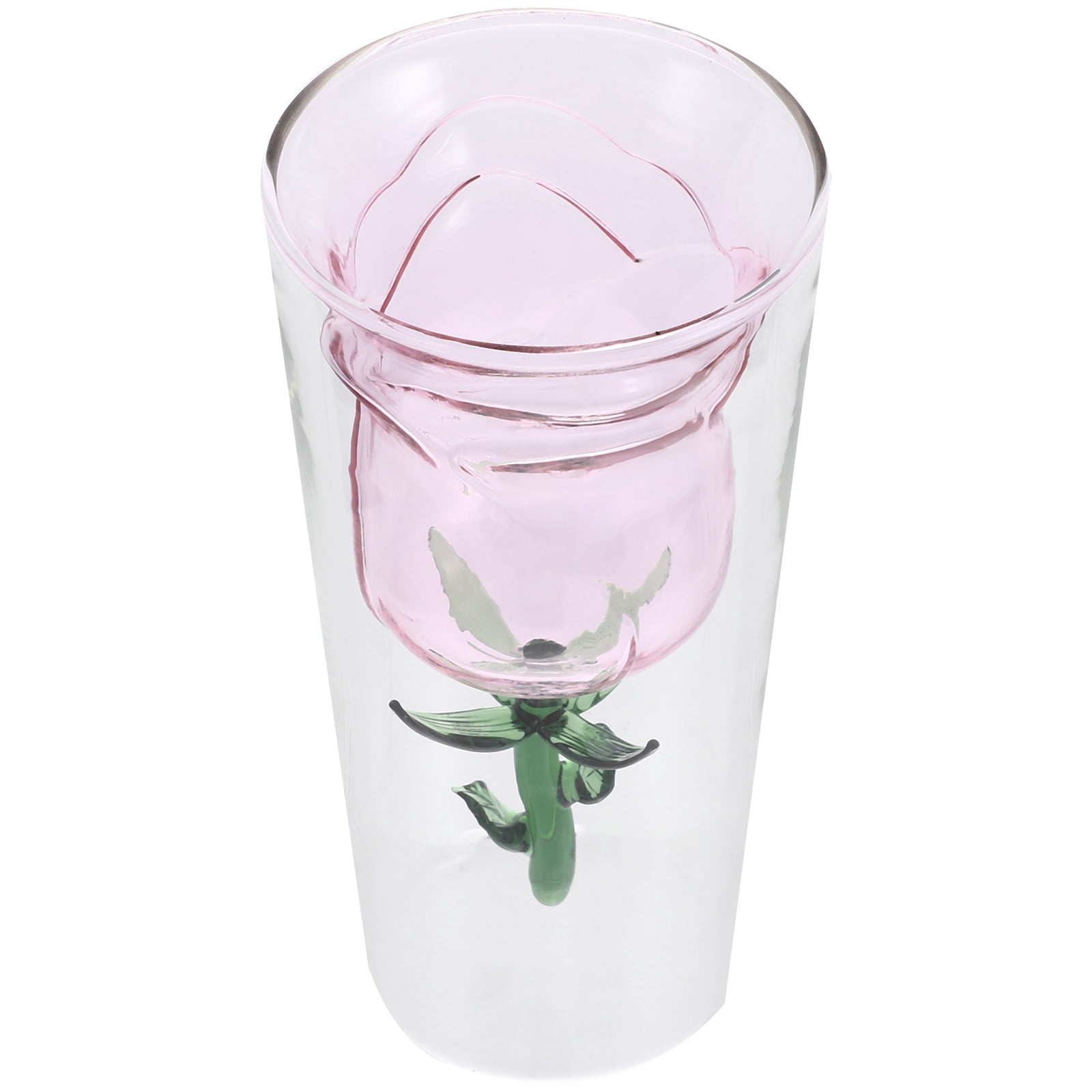 Raindrops Rose Cocktail Glass Wine Glasses Flower Drinkware Glass ...