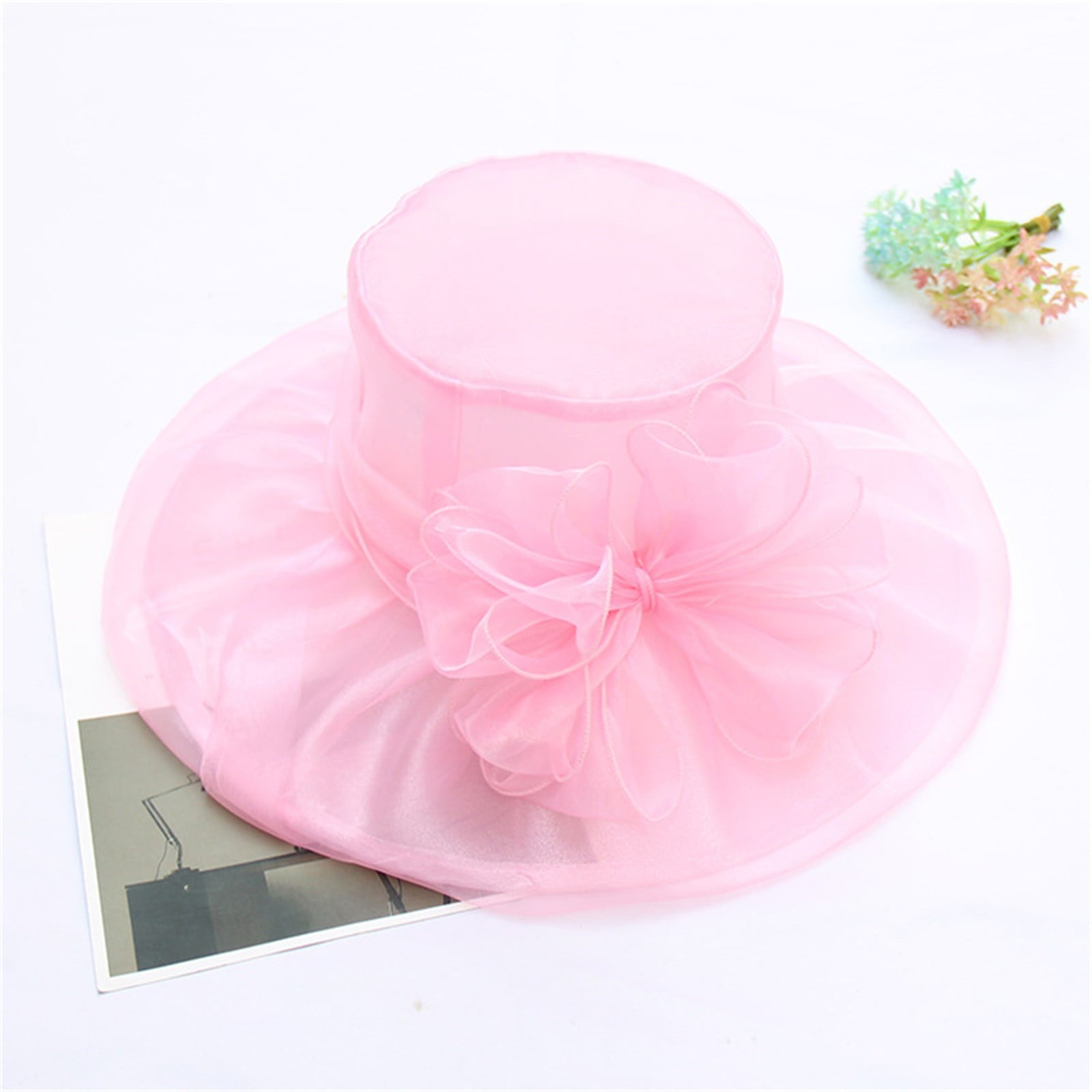 Double-Layer Sheer Fabric Wedding Veil Hat - Bridal Photoshoot ...