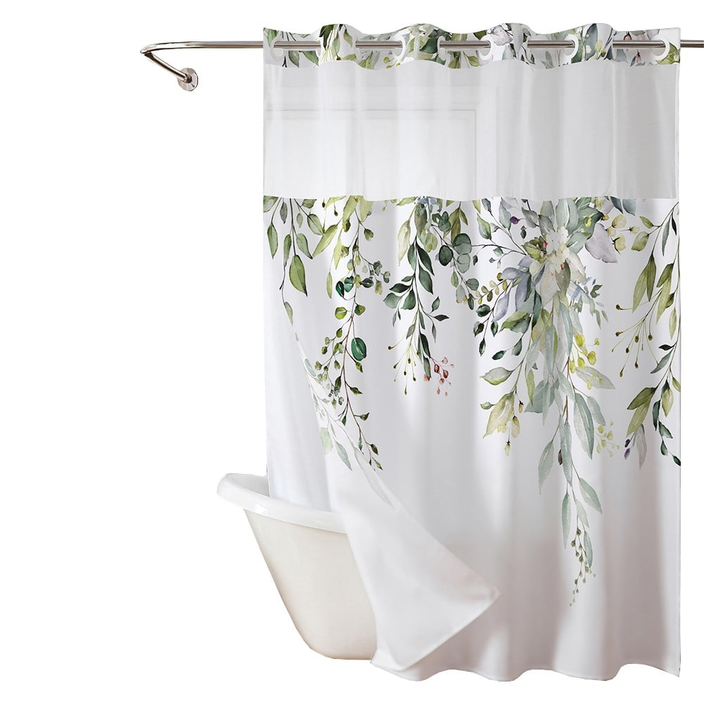 Double-Layer Shower Curtain Waterproof Moisture-Proof Bathroom ...