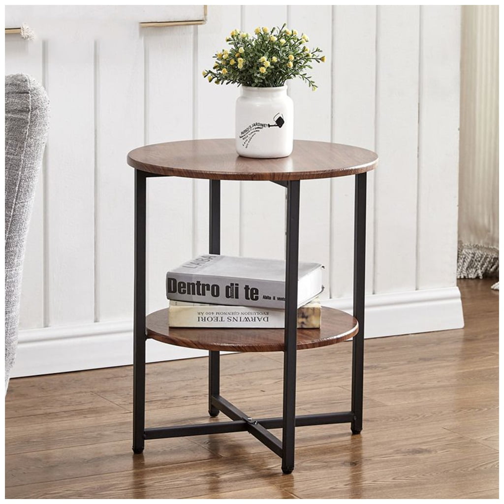 Double Layer Simple Small Coffee Table End Tables for Living Room ...