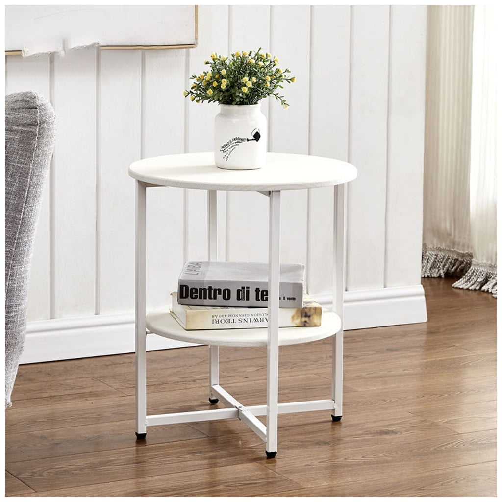 Double Layer Simple Small Coffee Table End Tables for Living Room ...