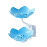 Double Layer Soap Dish Holder Wall Mounted Self Draining Shampoo Cup ...