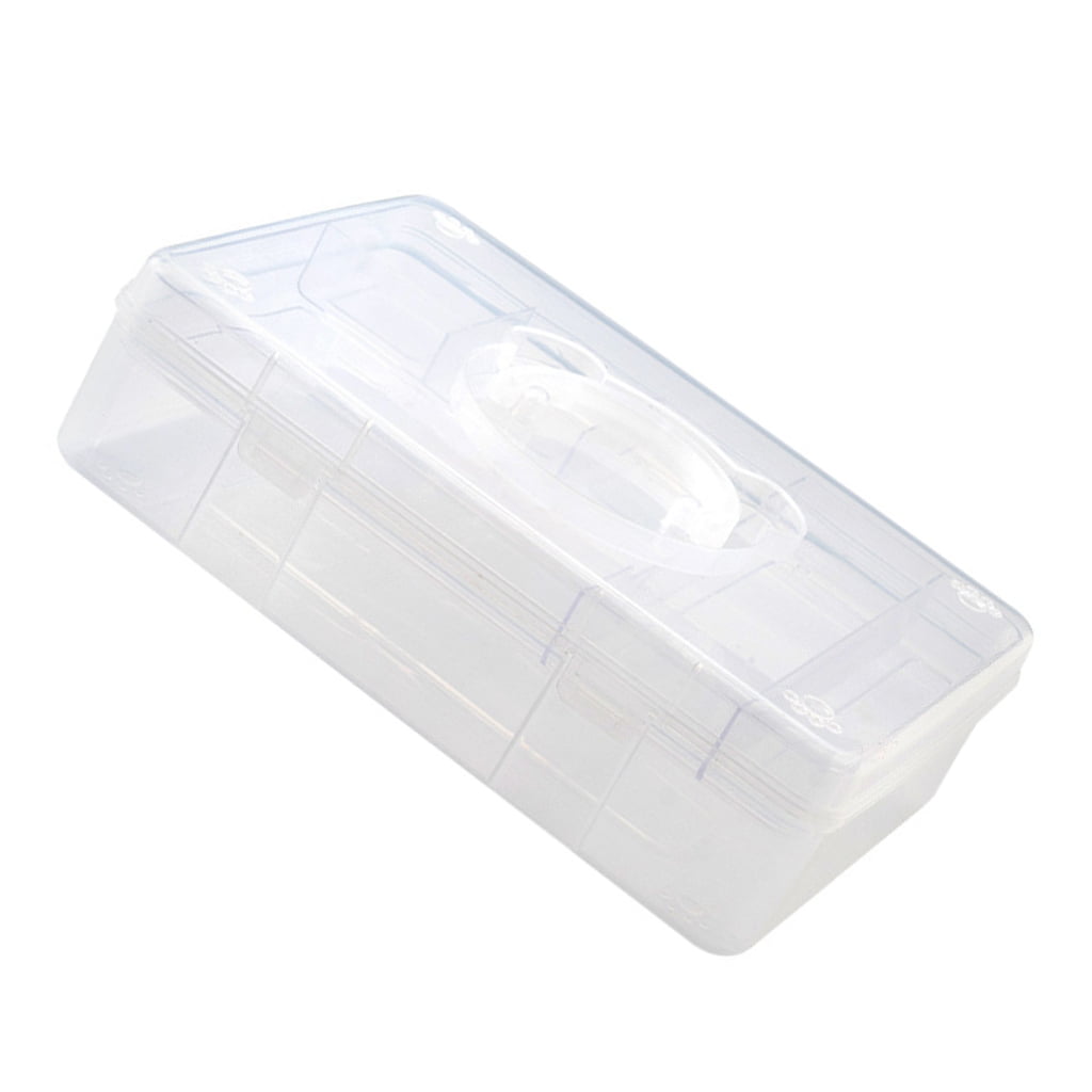 Double Layer Stackable Storage Container Box with Handle, Stackable ...