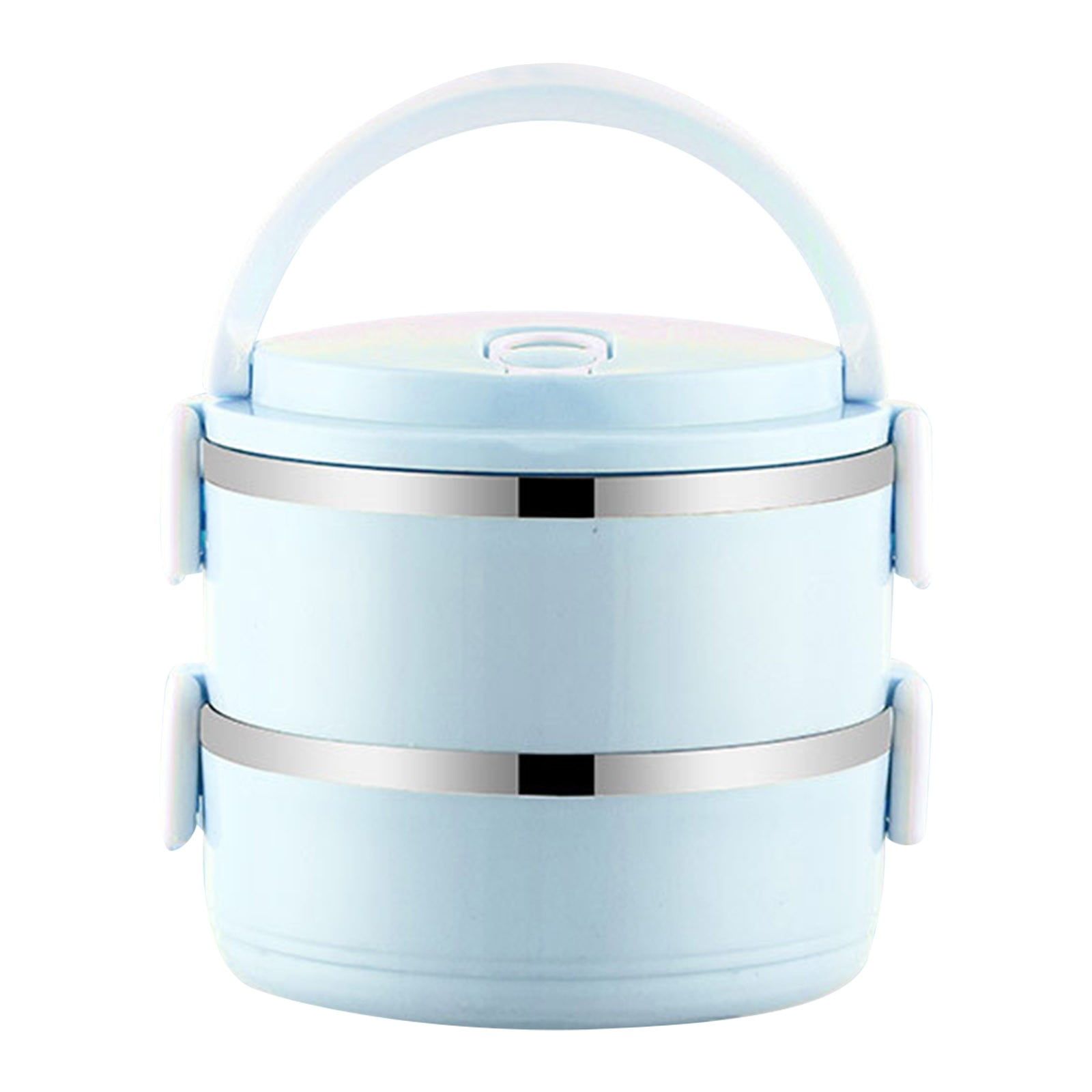 Double-Layer Stainless Steel Bento Lunch Box with Compartments and ...