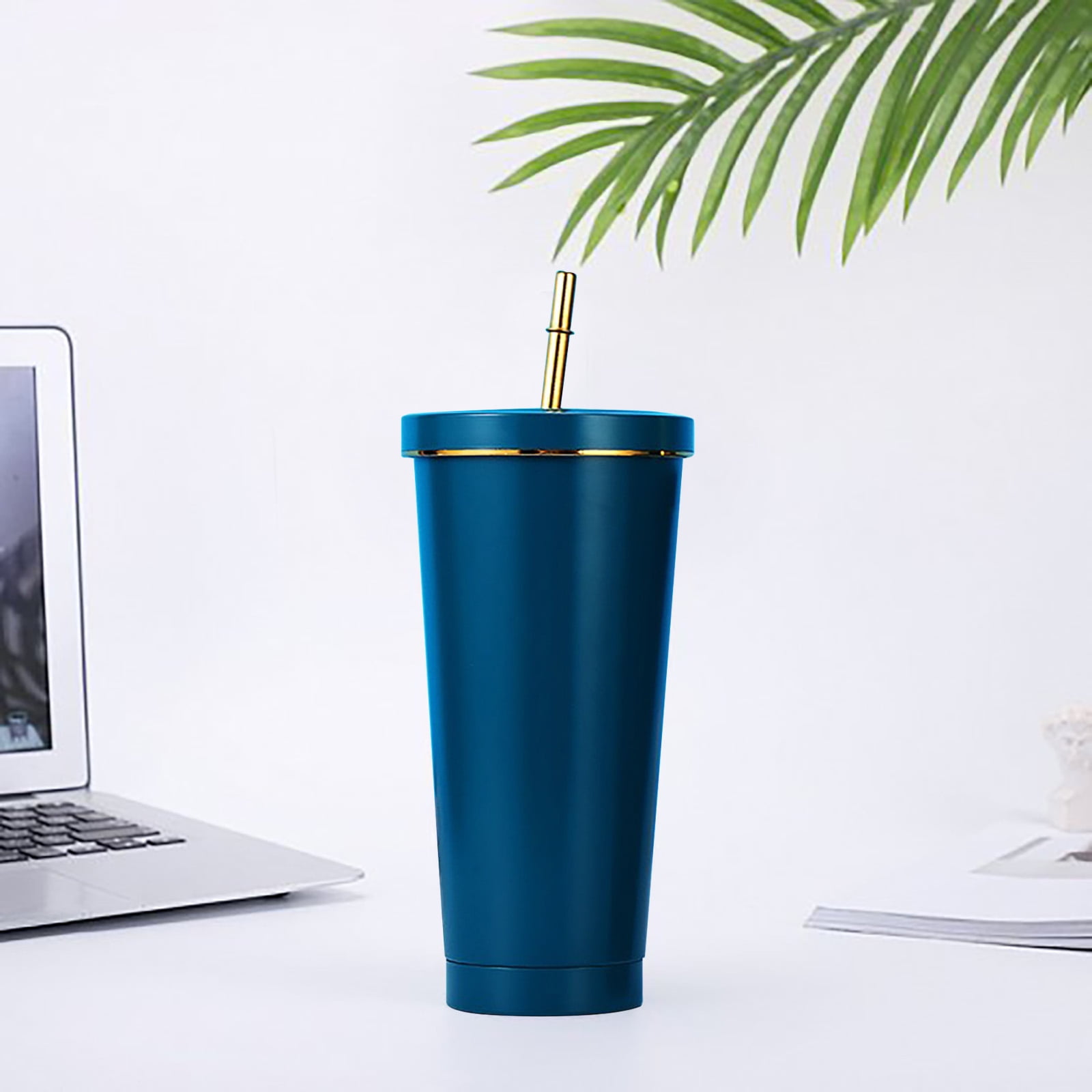Double Layer Stainless Steel Portable Edged Insulation Cup Creative ...