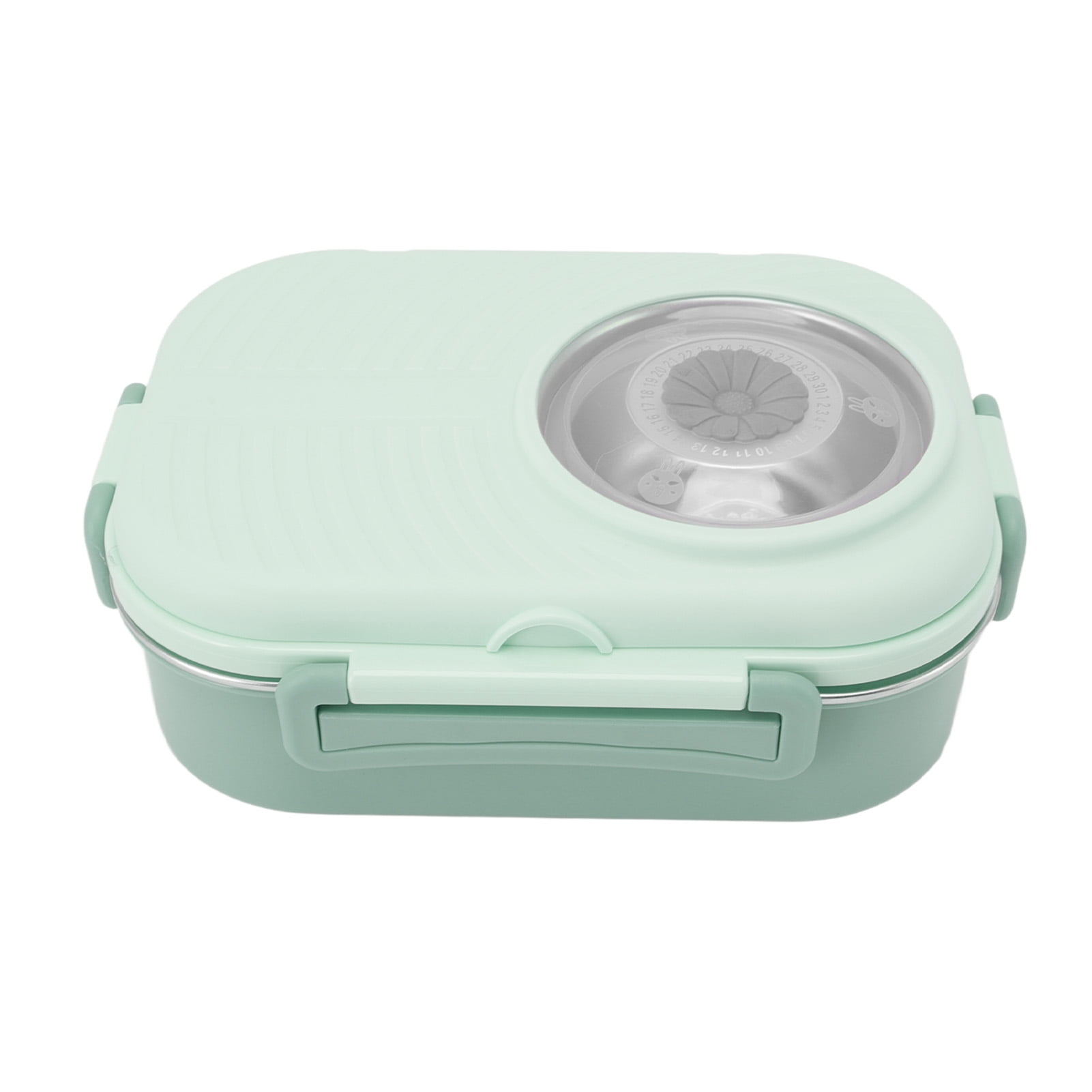Double Layer Stainless Steel Lunch Box With Compartments 1450ml Pink ...