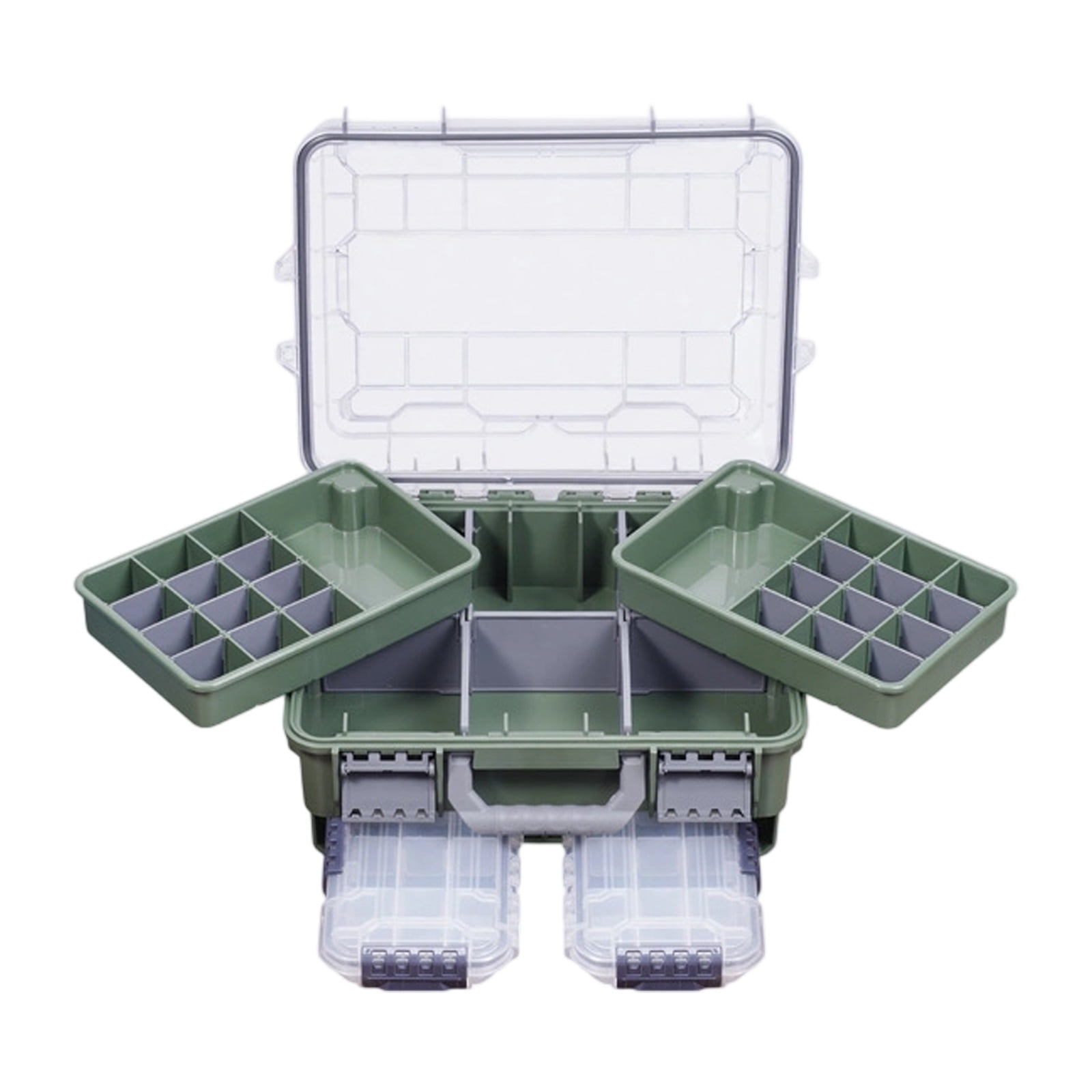 Double Layer Tackle Tray Fishing Tackle Box Removable Divider ...