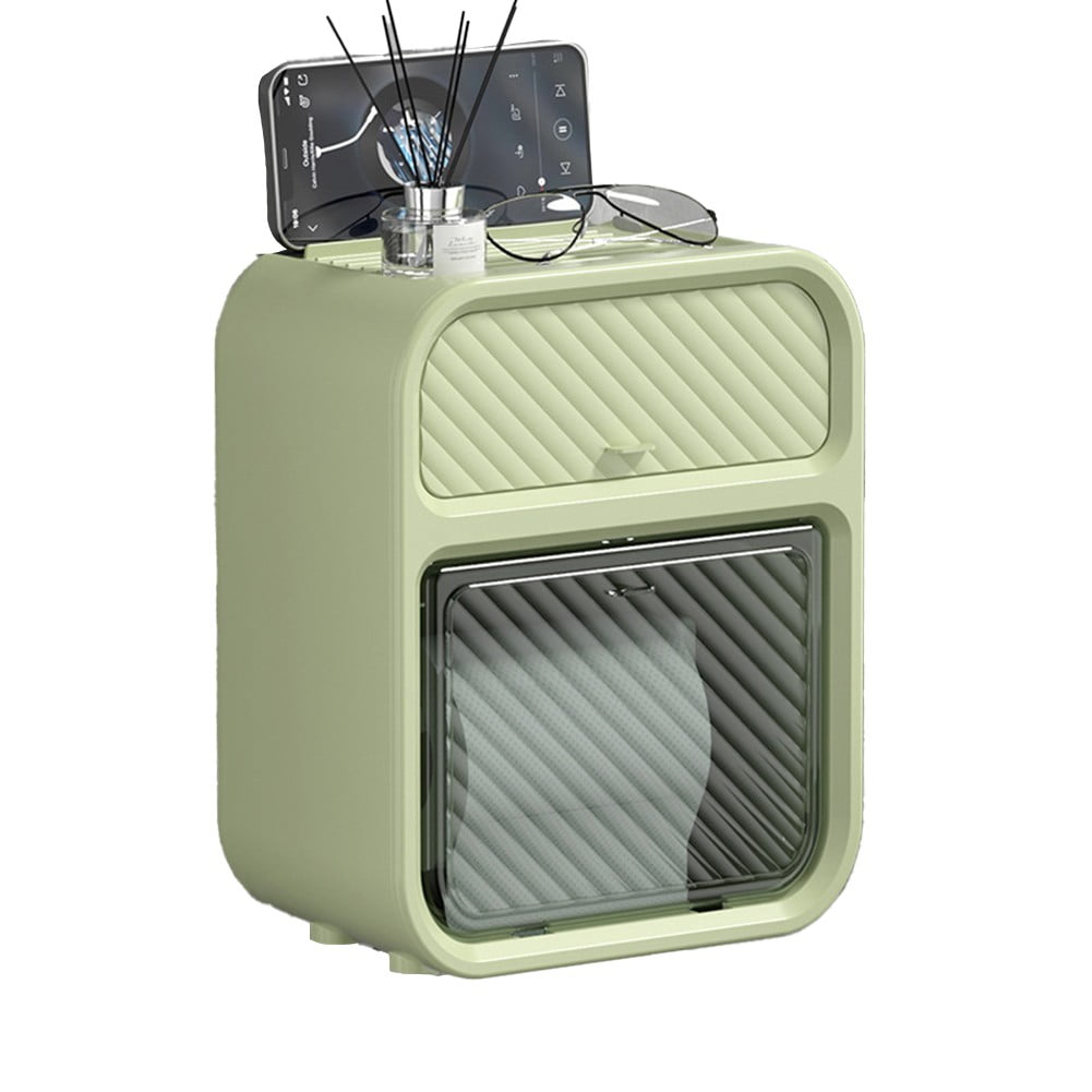 Double Layer Tissue Box Wall Sticker Waterproof Portable Storage Box ...