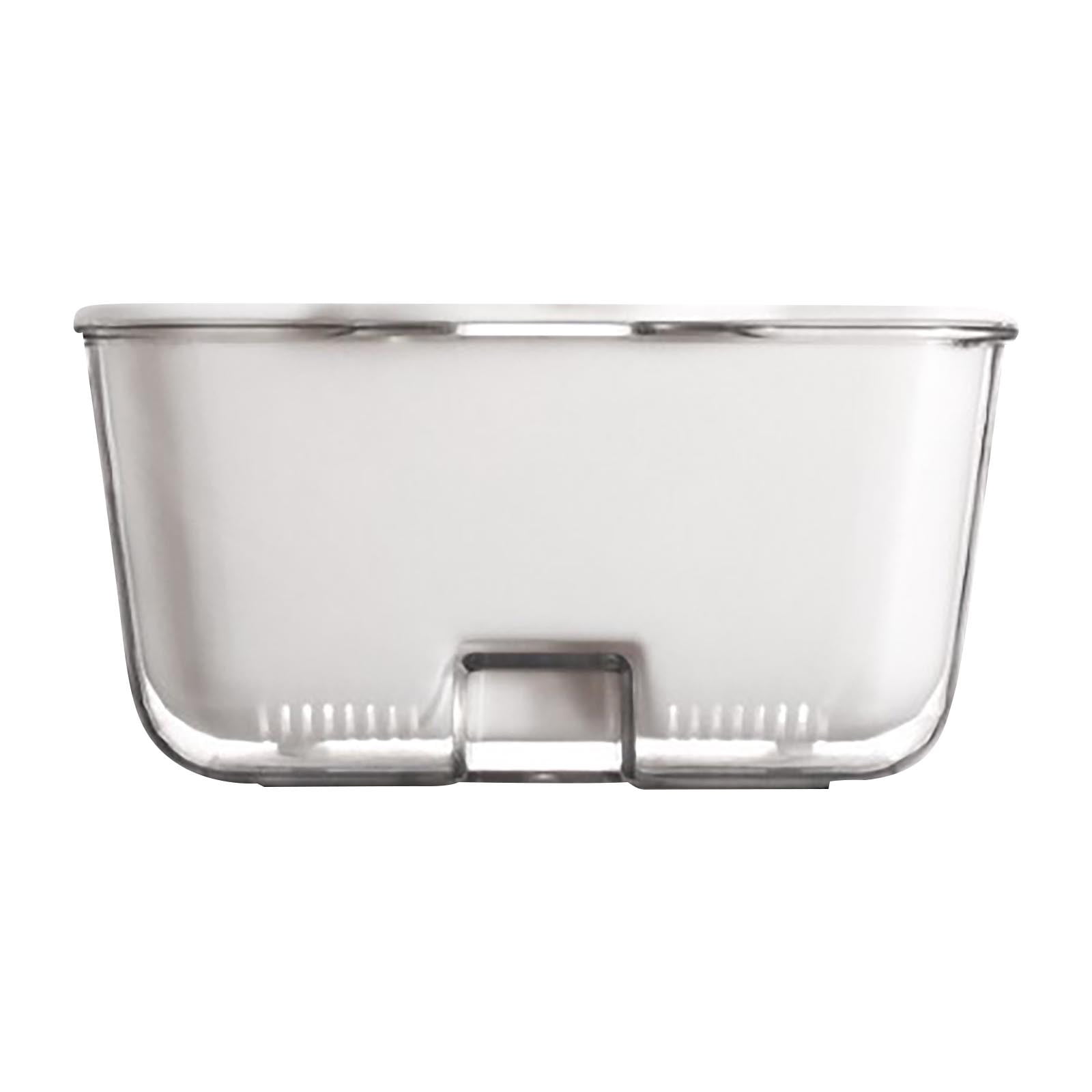 Double Layer Transparent Drainage Basket, Kitchen Household Organizer ...