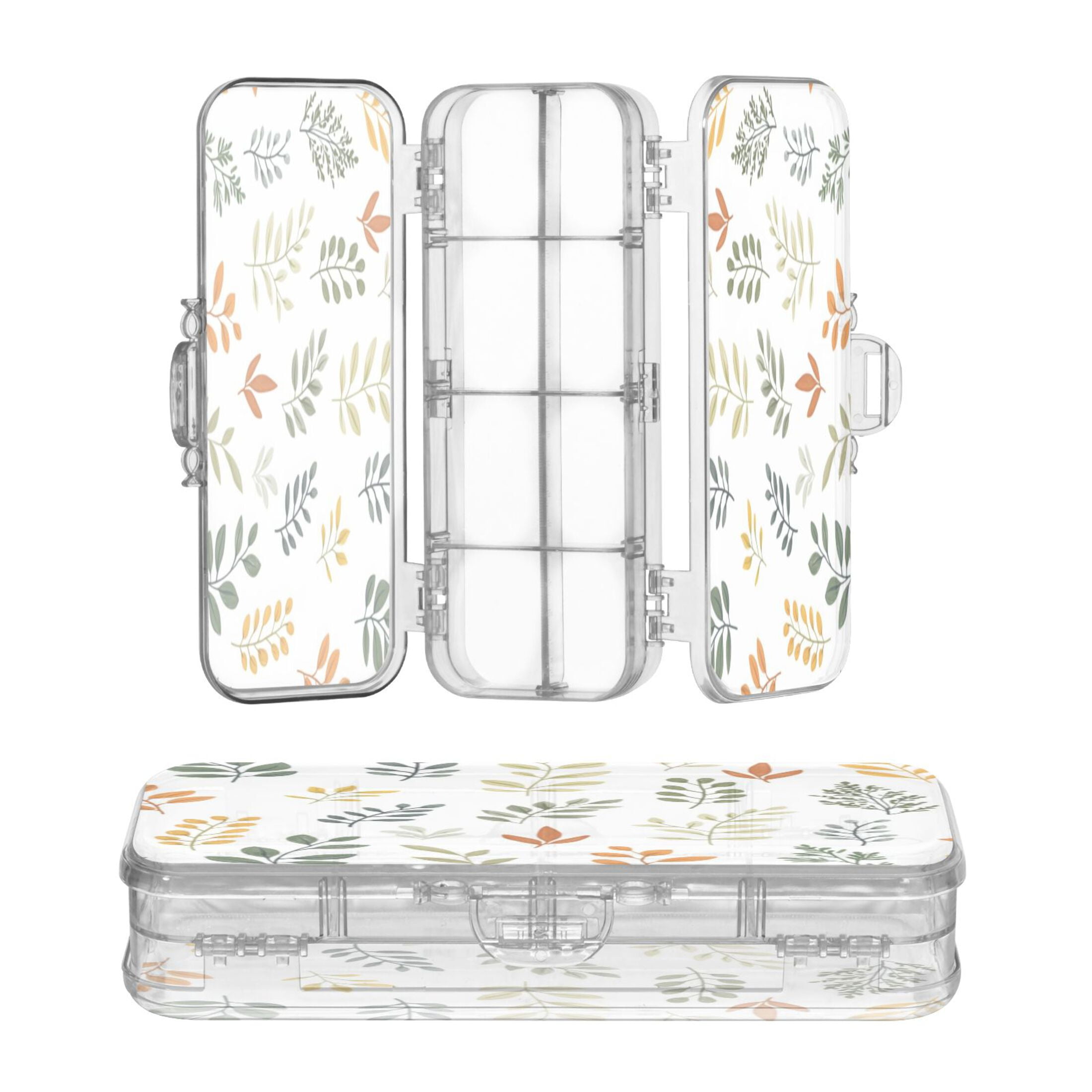 Double Layer Transparent Pen Case Clear Pencil Box Pencil Box Pencil ...