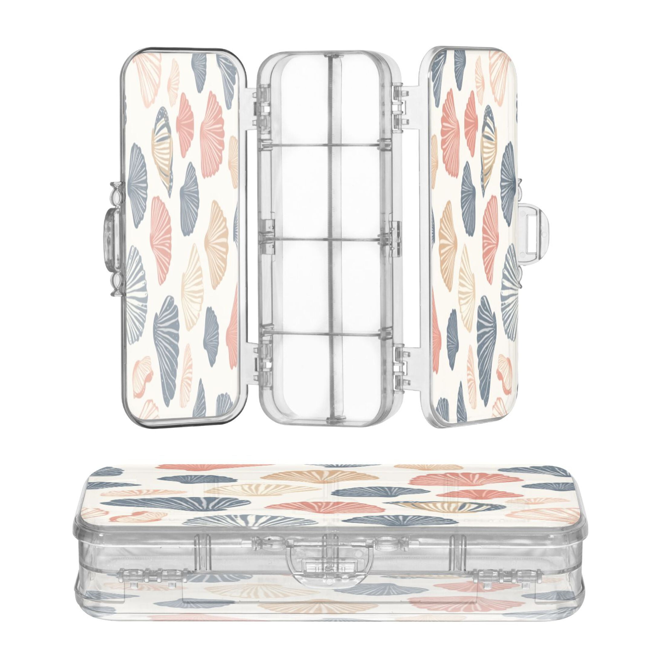 Double Layer Transparent Pen Case Clear Pencil Box Pencil Box Pencil ...