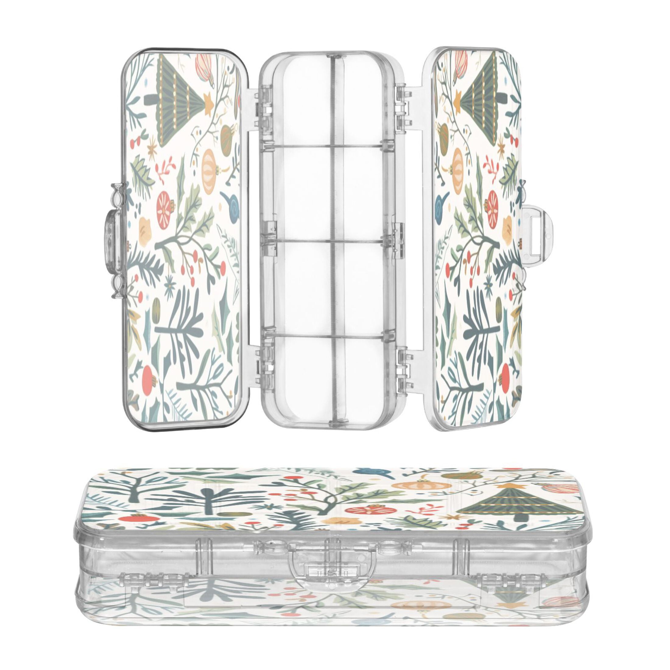 Double Layer Transparent Pen Case Clear Pencil Box Pencil Box Pencil ...